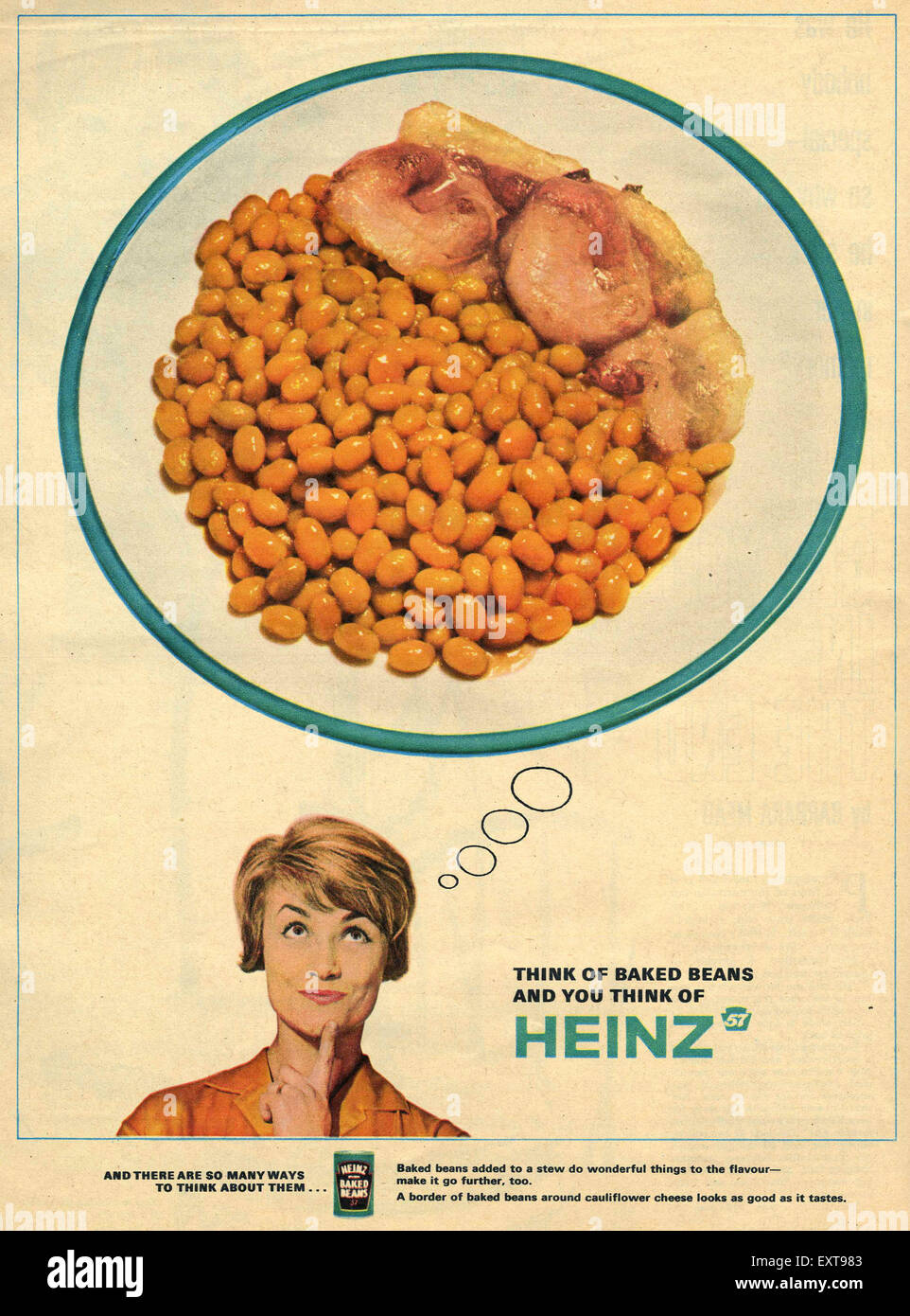 1960s UK Heinz Magazine Advert Stock Photo - Alamy