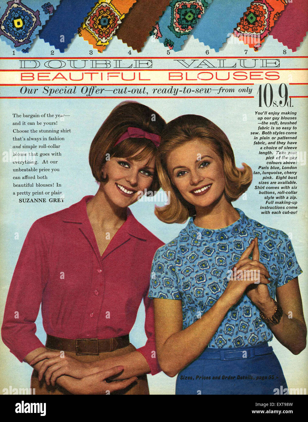 1960s uk fashion magazine plate hi-res stock photography and images - Alamy
