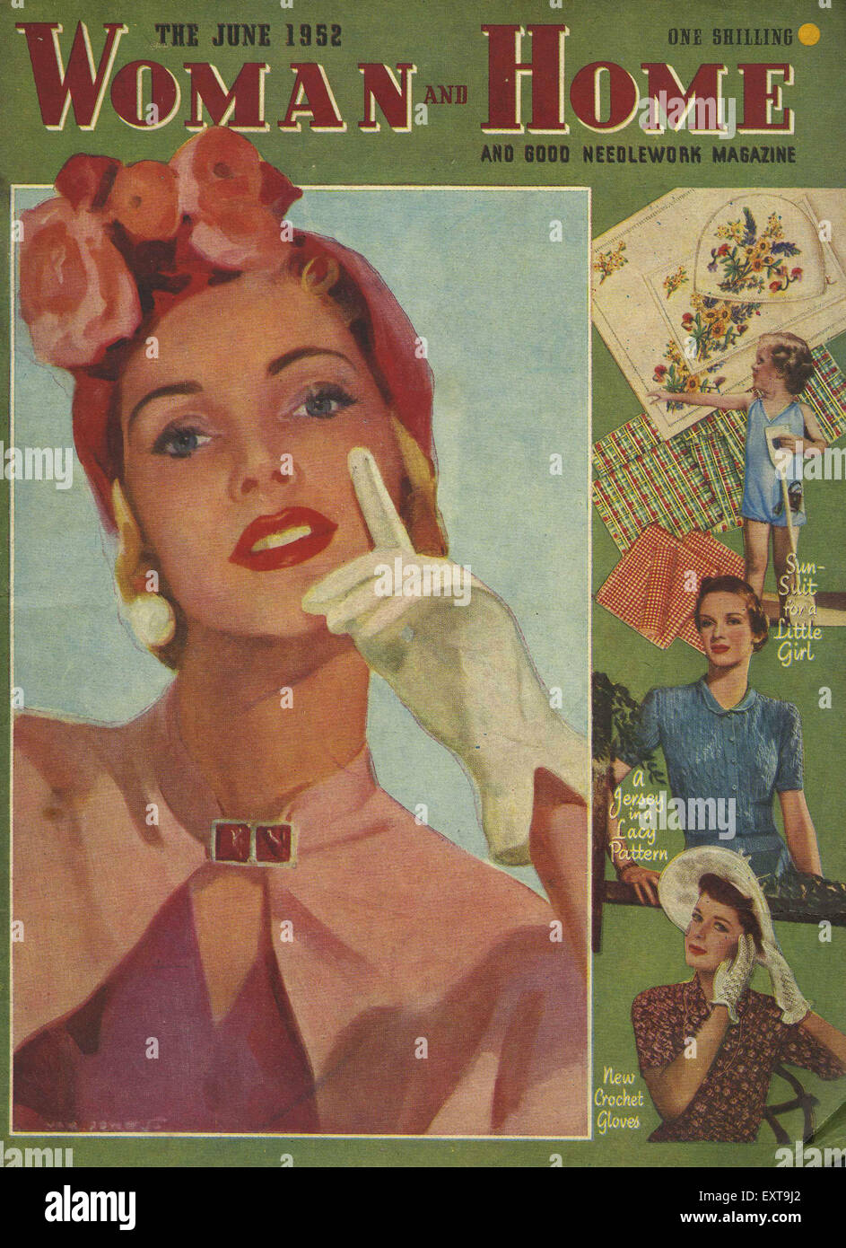 1950s uk woman magazine cover hi-res stock photography and images - Alamy