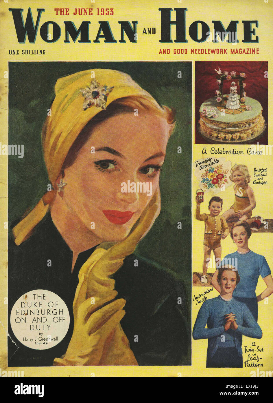 1950s uk woman magazine cover hi-res stock photography and images - Alamy