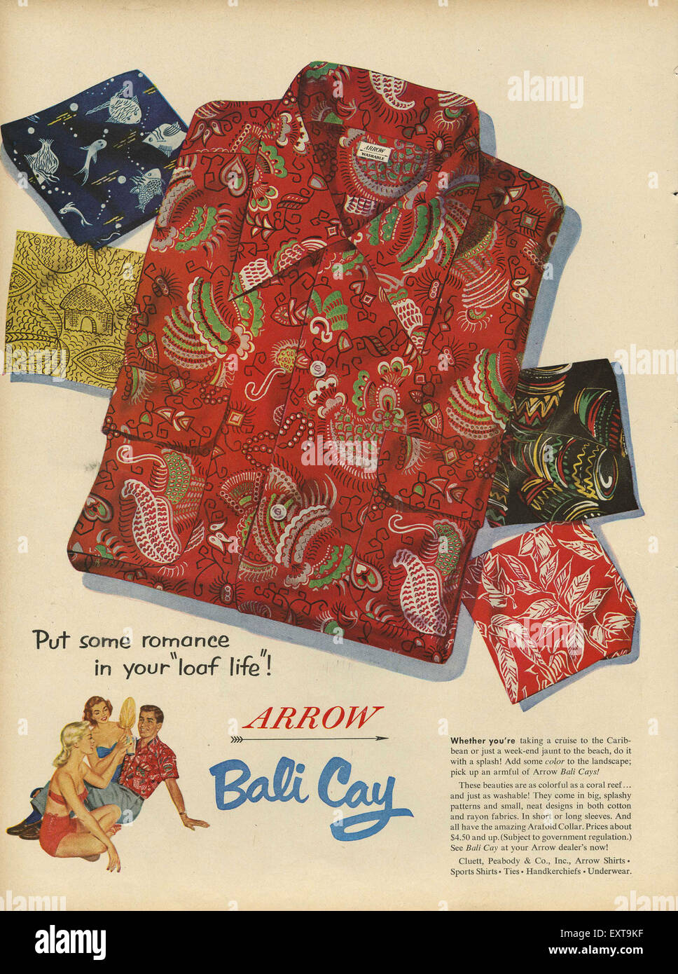 1950s usa arrow magazine advert hi-res stock photography and images - Alamy