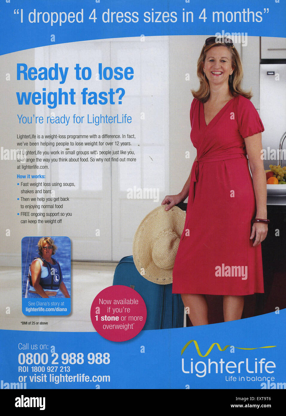 2000s UK Lighterlife Magazine Advert Stock Photo - Alamy