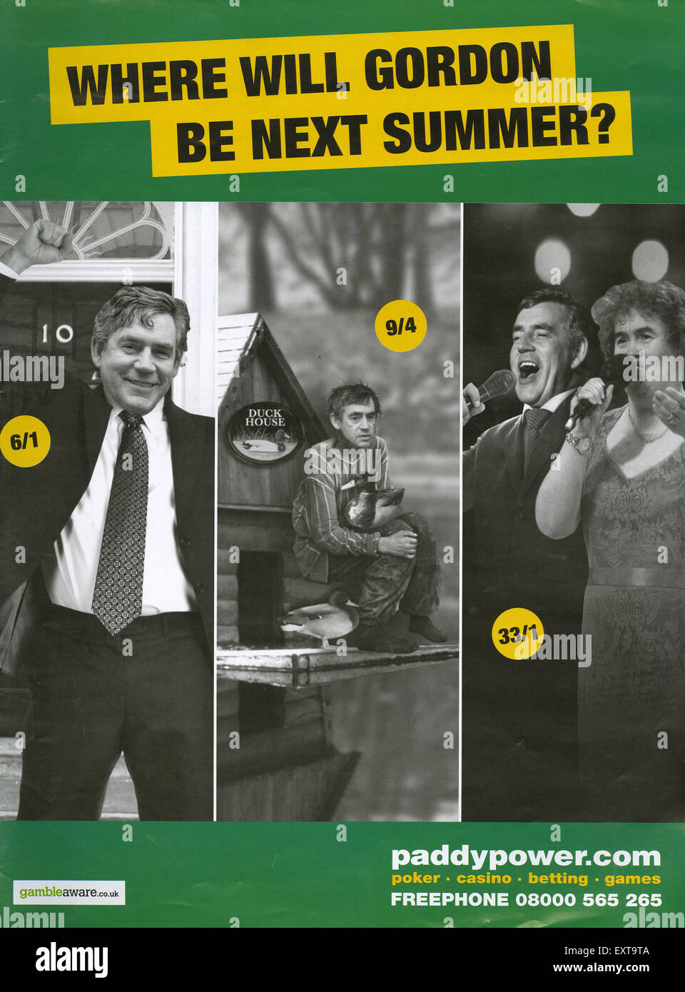 2000s UK Paddy Power Magazine Advert Stock Photo - Alamy