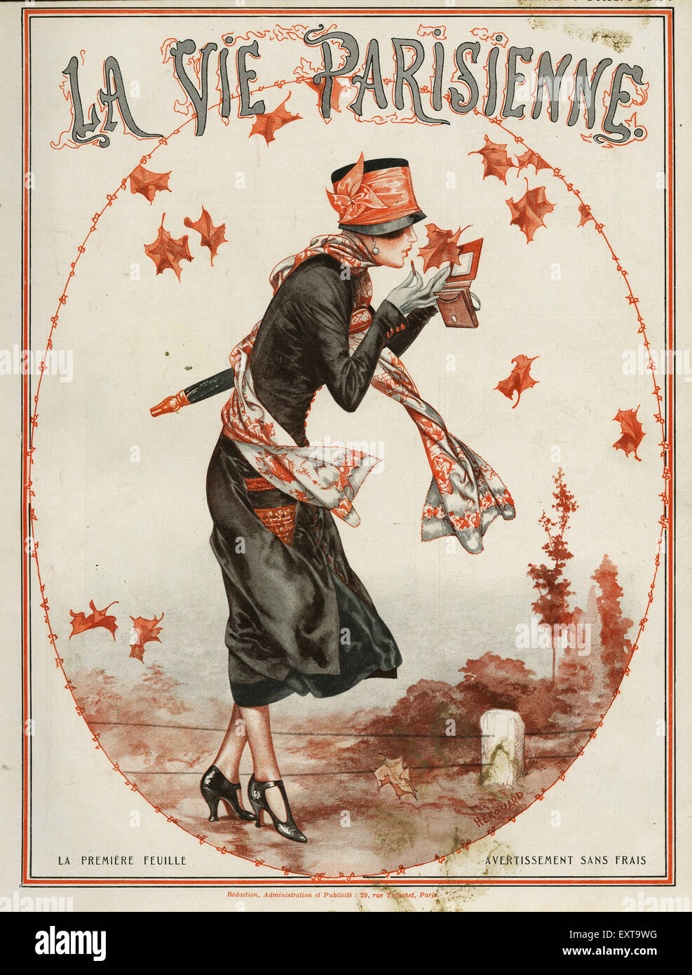 1920s France La Vie Parisienne Magazine Cover Stock Photo - Alamy