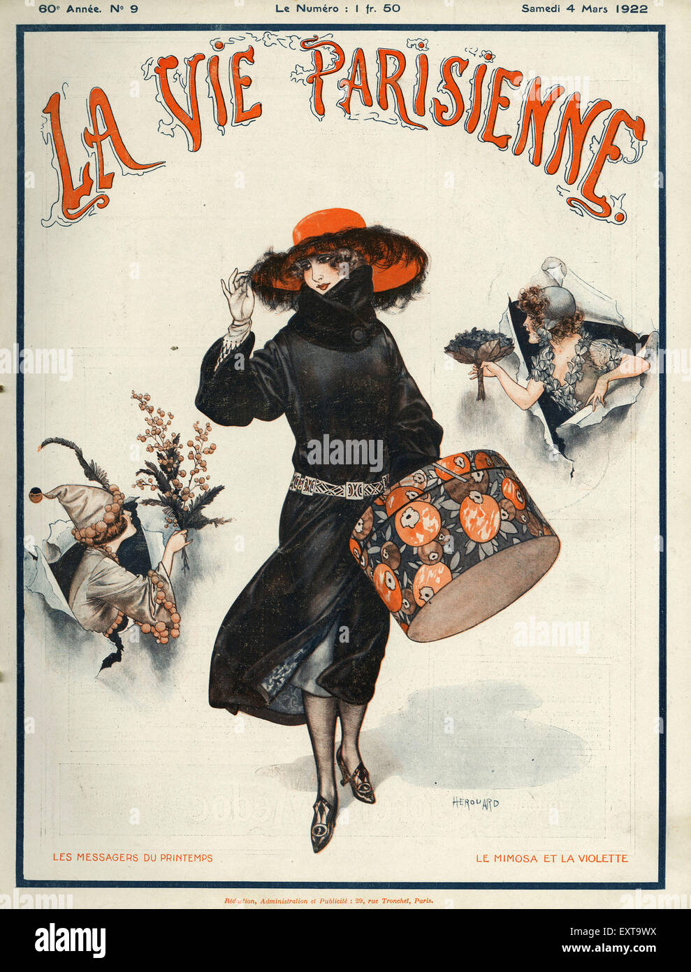 1920s France La Vie Parisienne Magazine Cover Stock Photo - Alamy