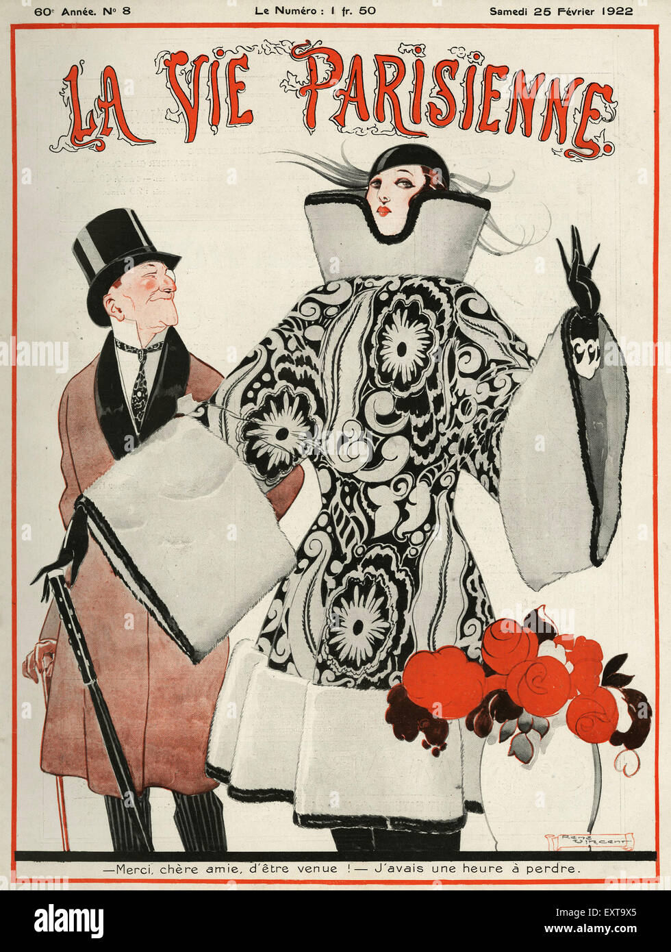1920s France La Vie Parisienne Magazine Cover Stock Photo - Alamy