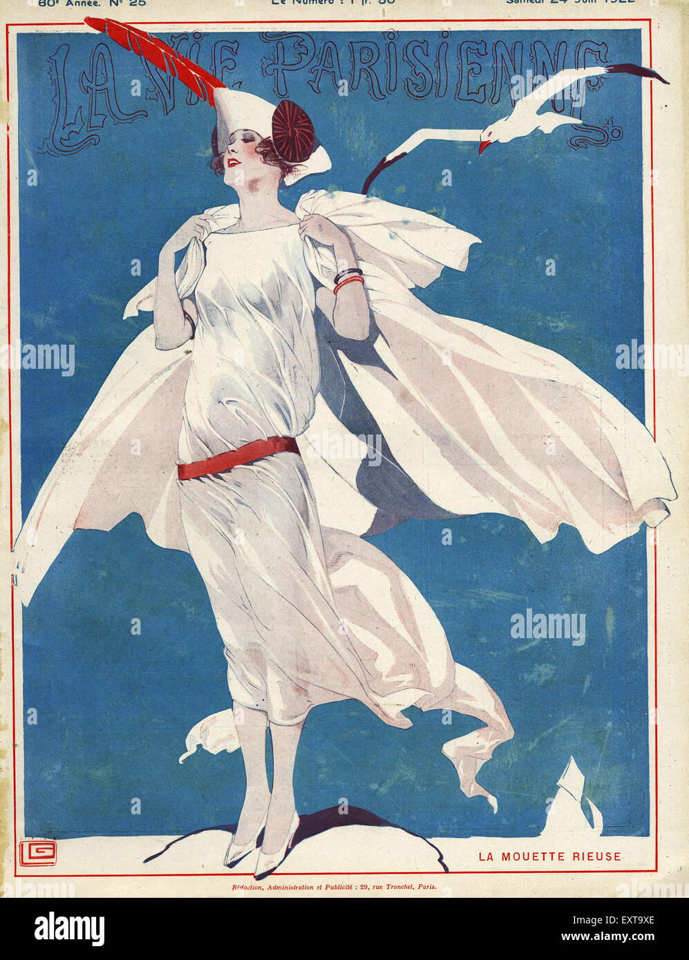 1920s France La Vie Parisienne Magazine Cover Stock Photo - Alamy