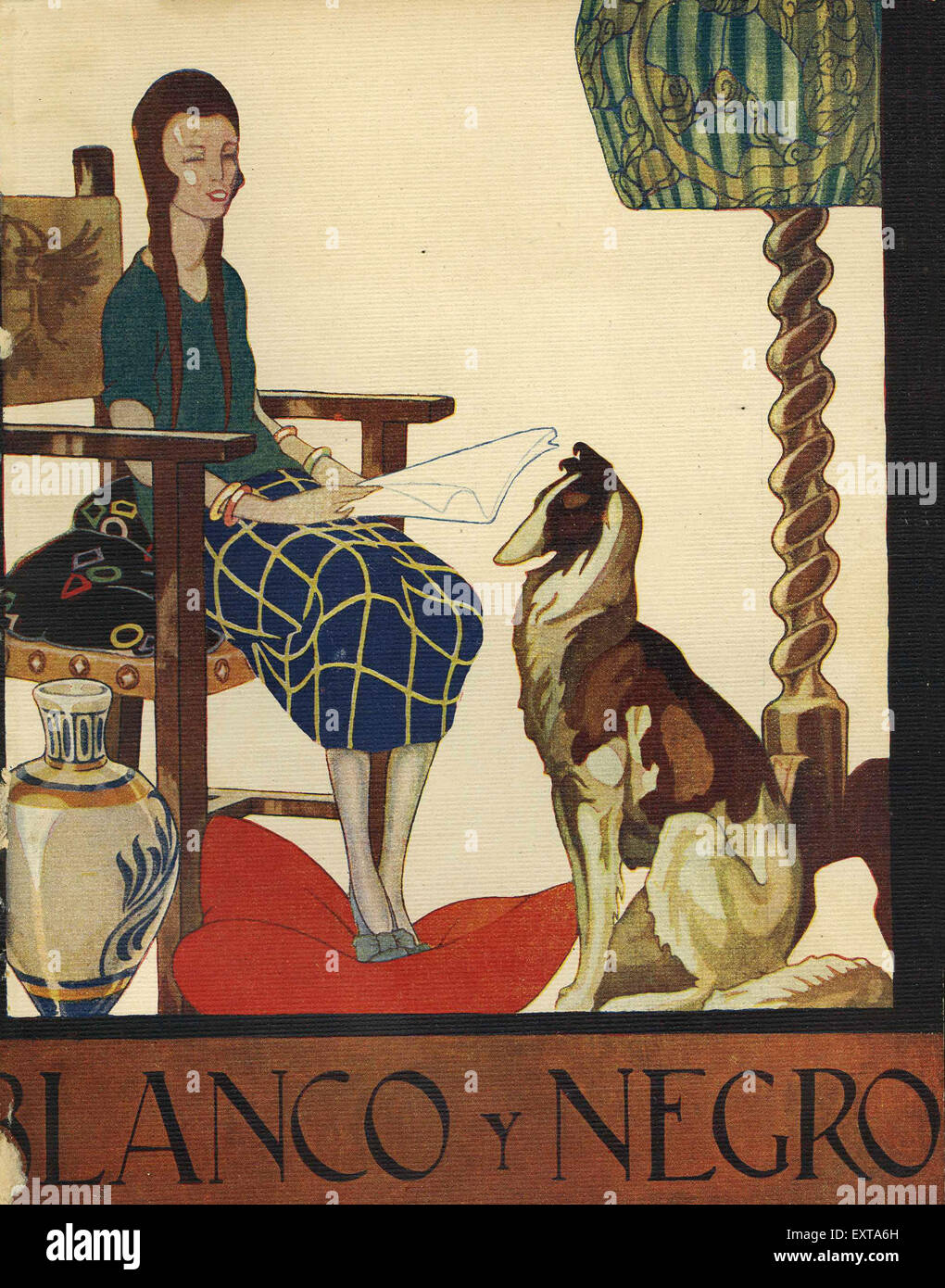 1920s Spain Blanco y Negro Magazine Cover Stock Photo - Alamy