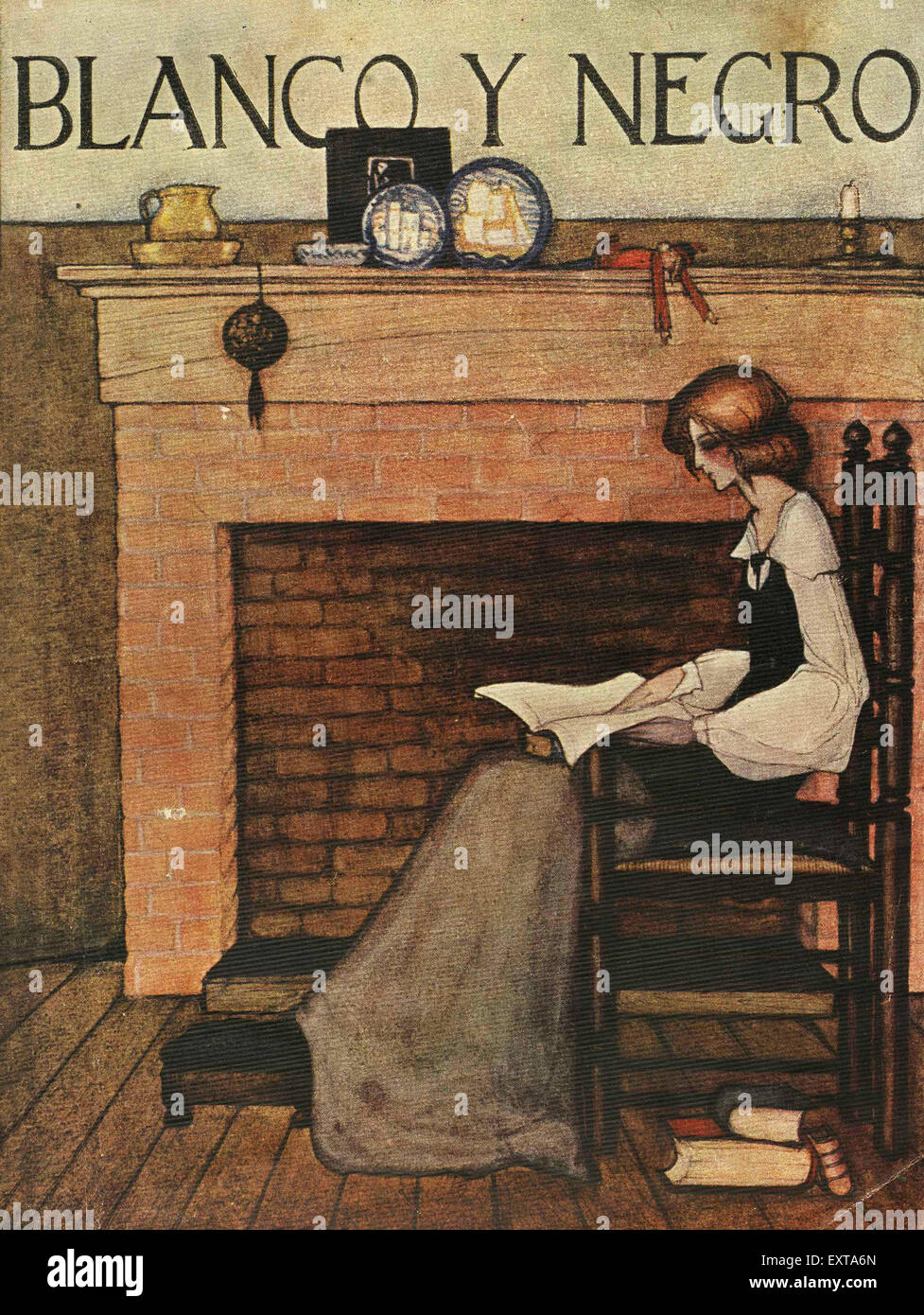 1920s Spain Blanco y Negro Magazine Cover Stock Photo - Alamy