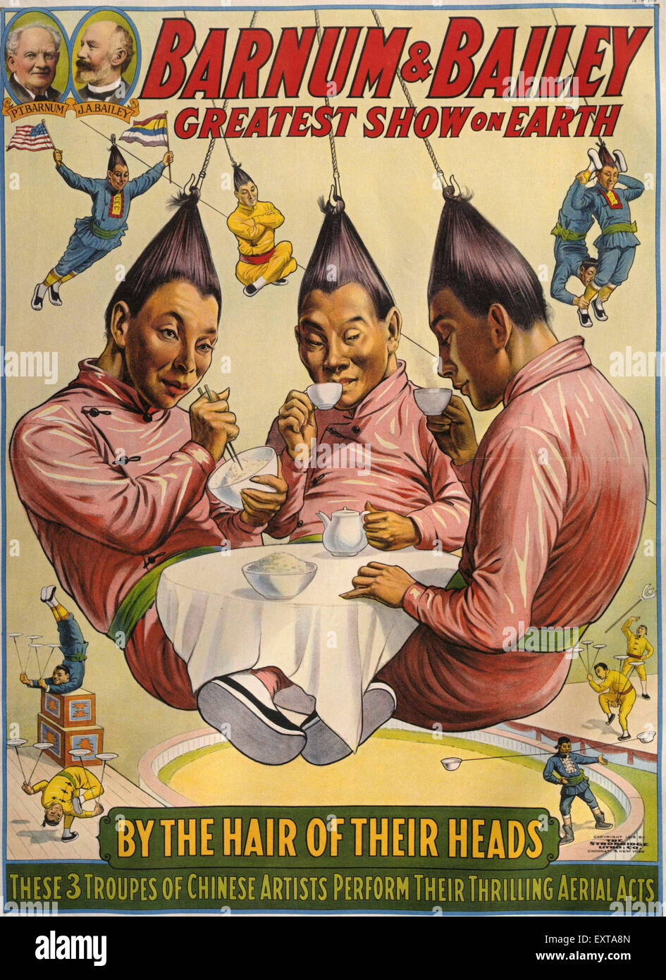 1910s USA Barnum & Bailey Poster Stock Photo - Alamy