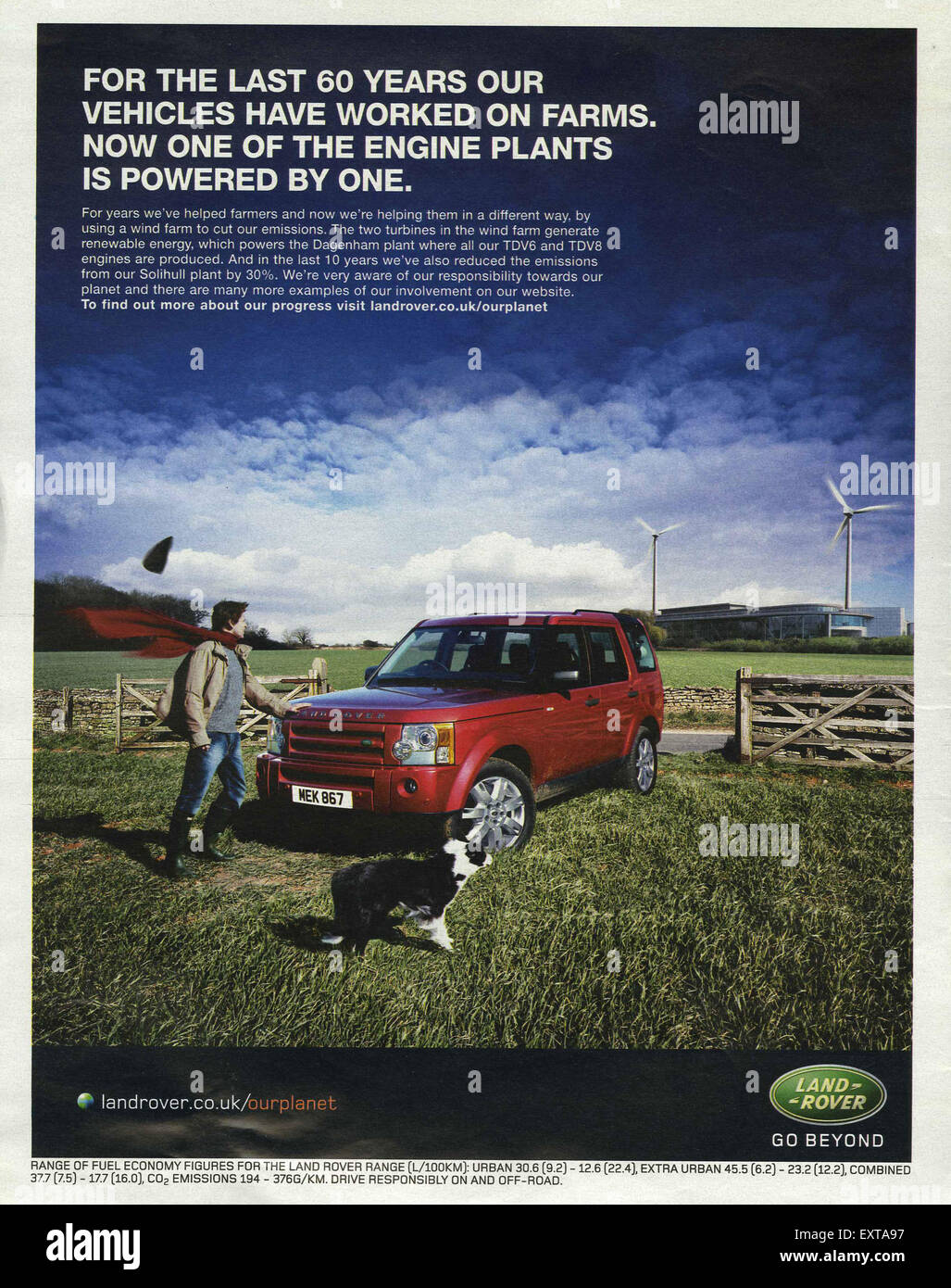 2000s UK Land Rover Magazine Advert Stock Photo - Alamy