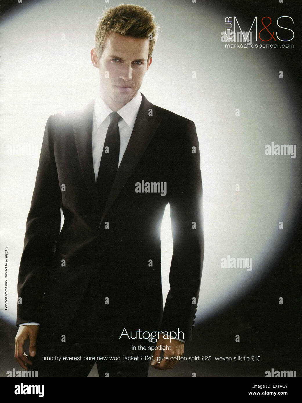 2000s UK Marks and Spencer MandS Magazine Advert Stock Photo - Alamy