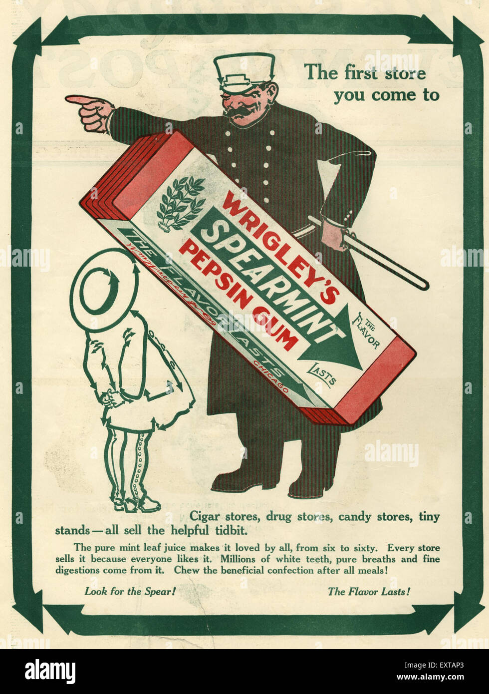 Chiclete Wrigleys 1920 Wrigleys Chewing Gum Hi Res Stock Photography