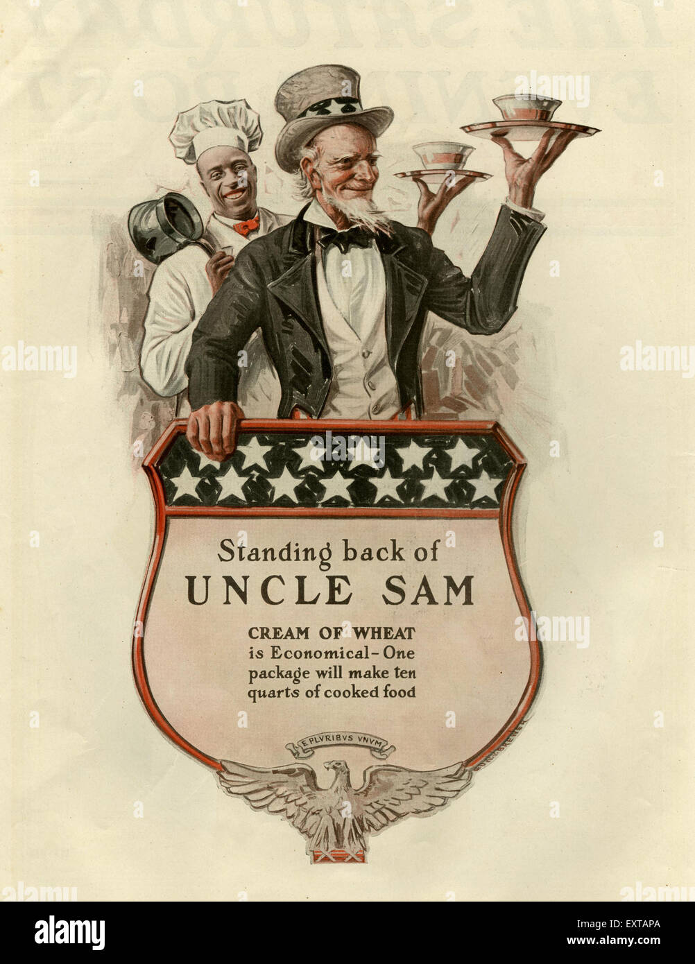 1910s USA Cream Of Wheat Magazine Advert Stock Photo - Alamy