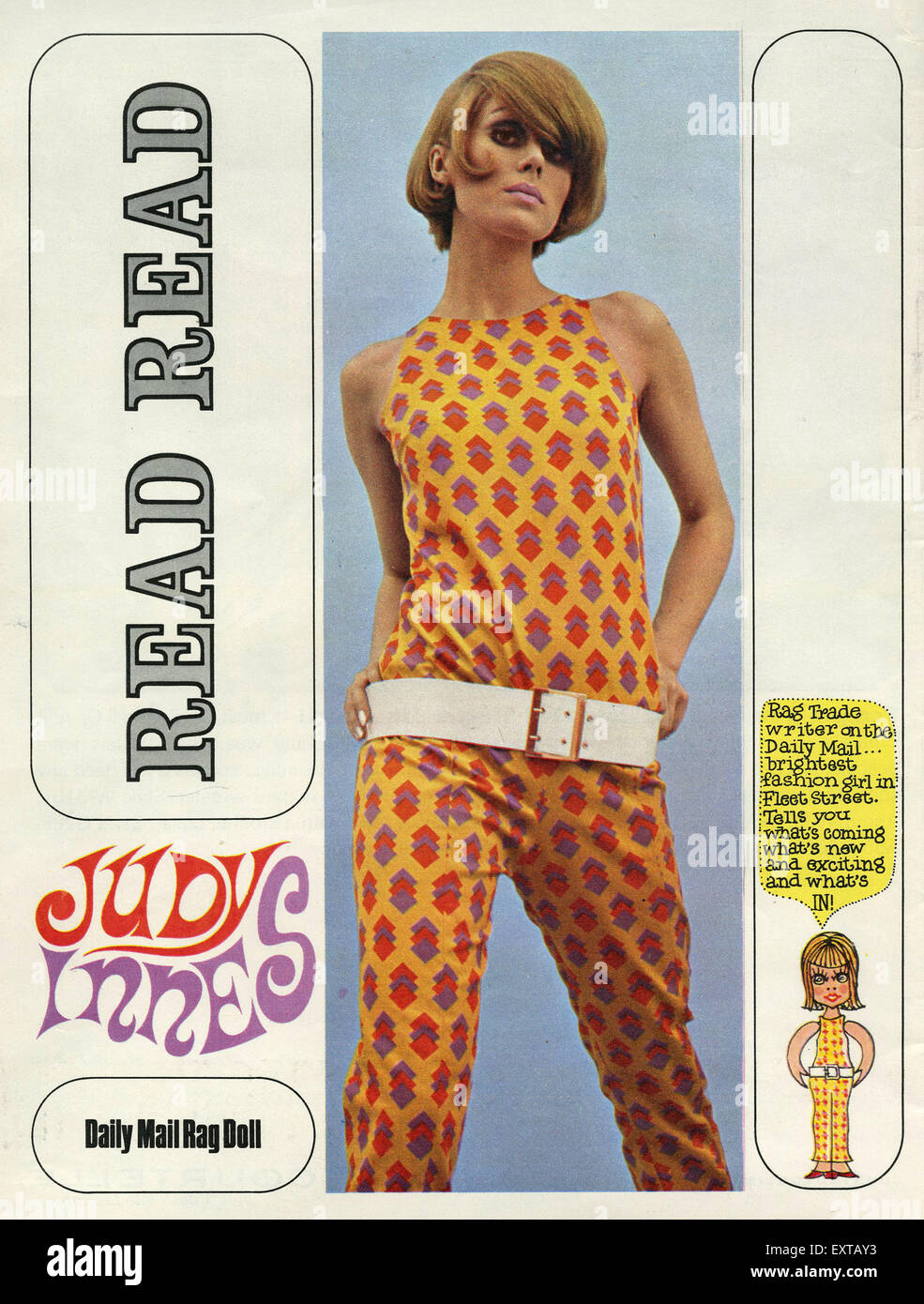 1960s uk fashion magazine plate hi-res stock photography and images - Alamy