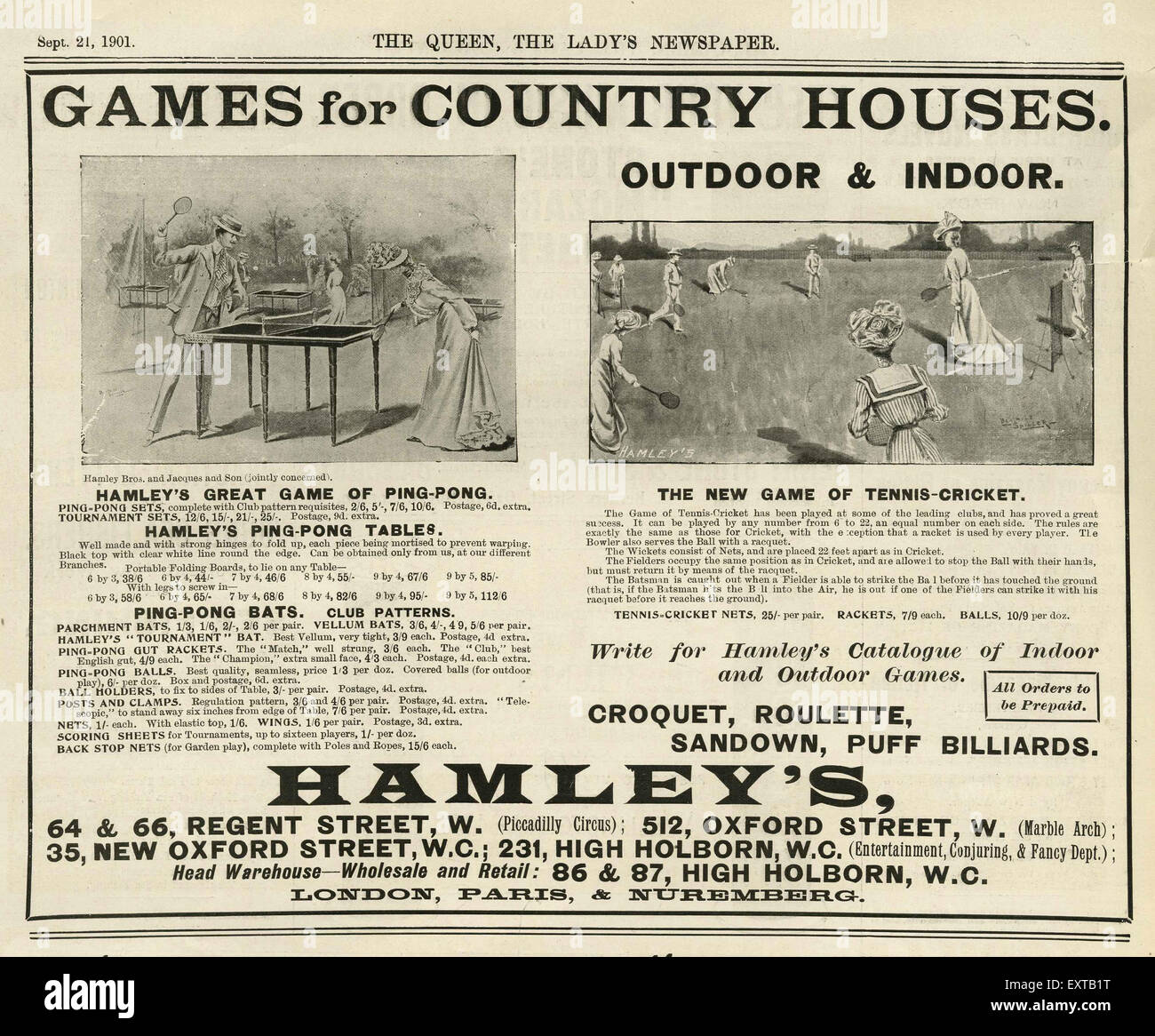 1900s uk magazine advert hi-res stock photography and images - Alamy