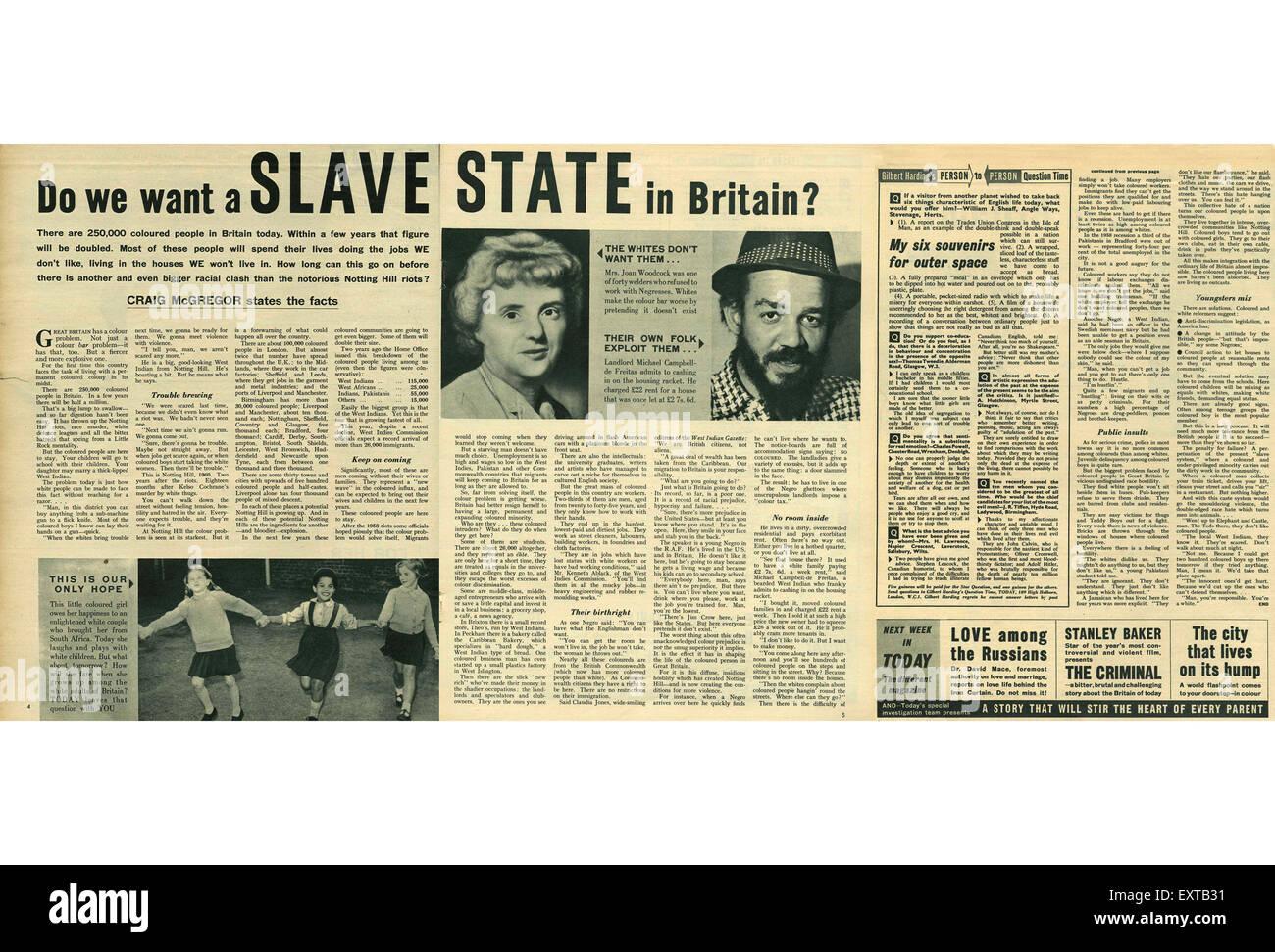 1960s UK Article on Race Magazine Plate Stock Photo - Alamy