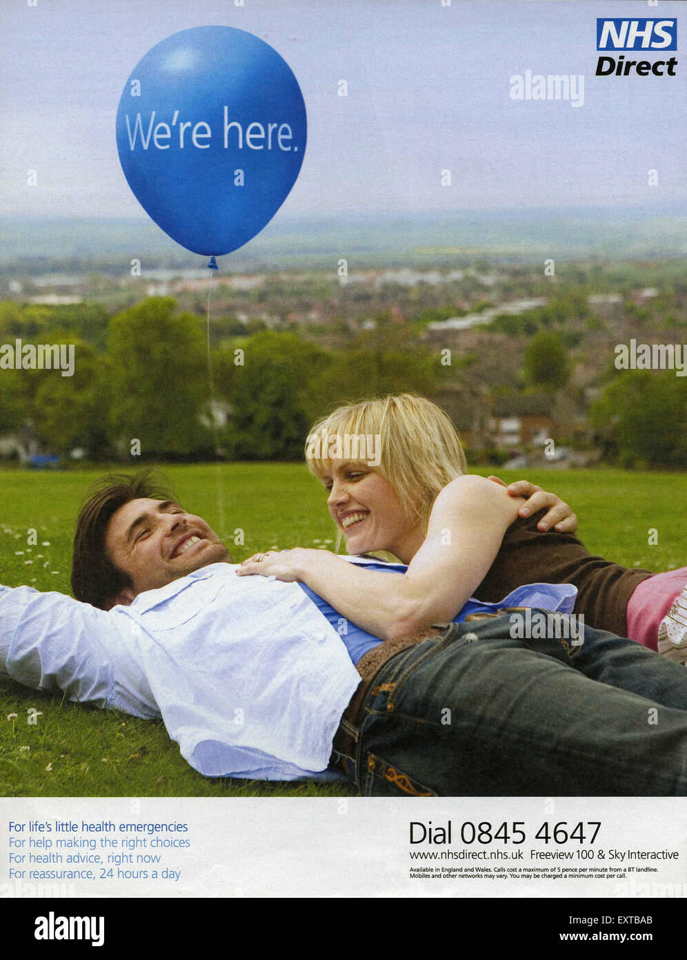 2000s UK NHS Direct Magazine Advert Stock Photo - Alamy