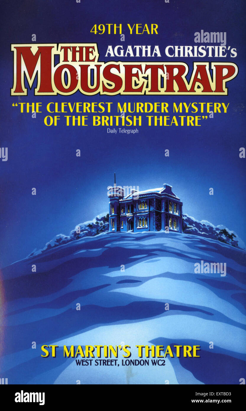 2000s UK The Mousetrap Poster Stock Photo - Alamy