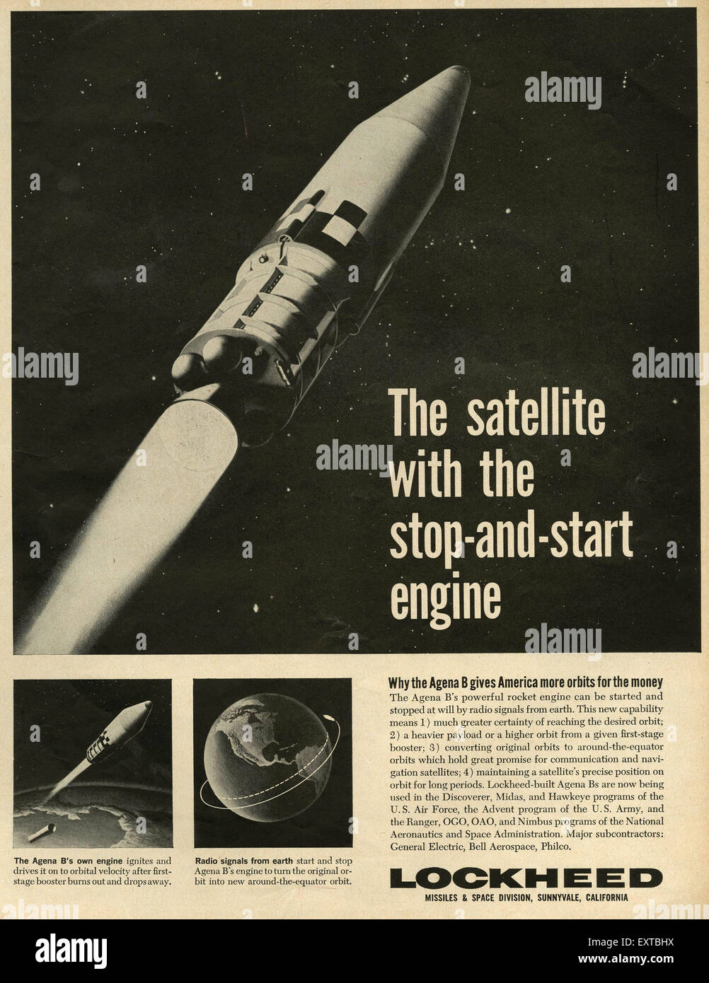 1960s USA Lockheed Magazine Advert Stock Photo - Alamy
