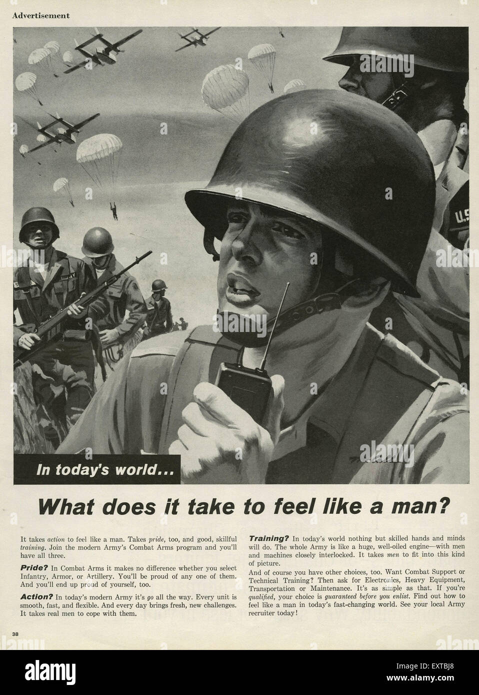 1960s USA Army Magazine Advert Stock Photo - Alamy