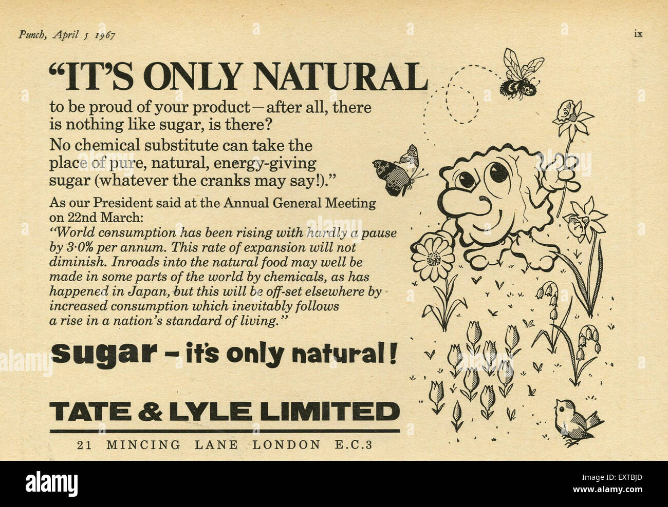 1960s UK Tate and Lyle Magazine Advert Stock Photo - Alamy