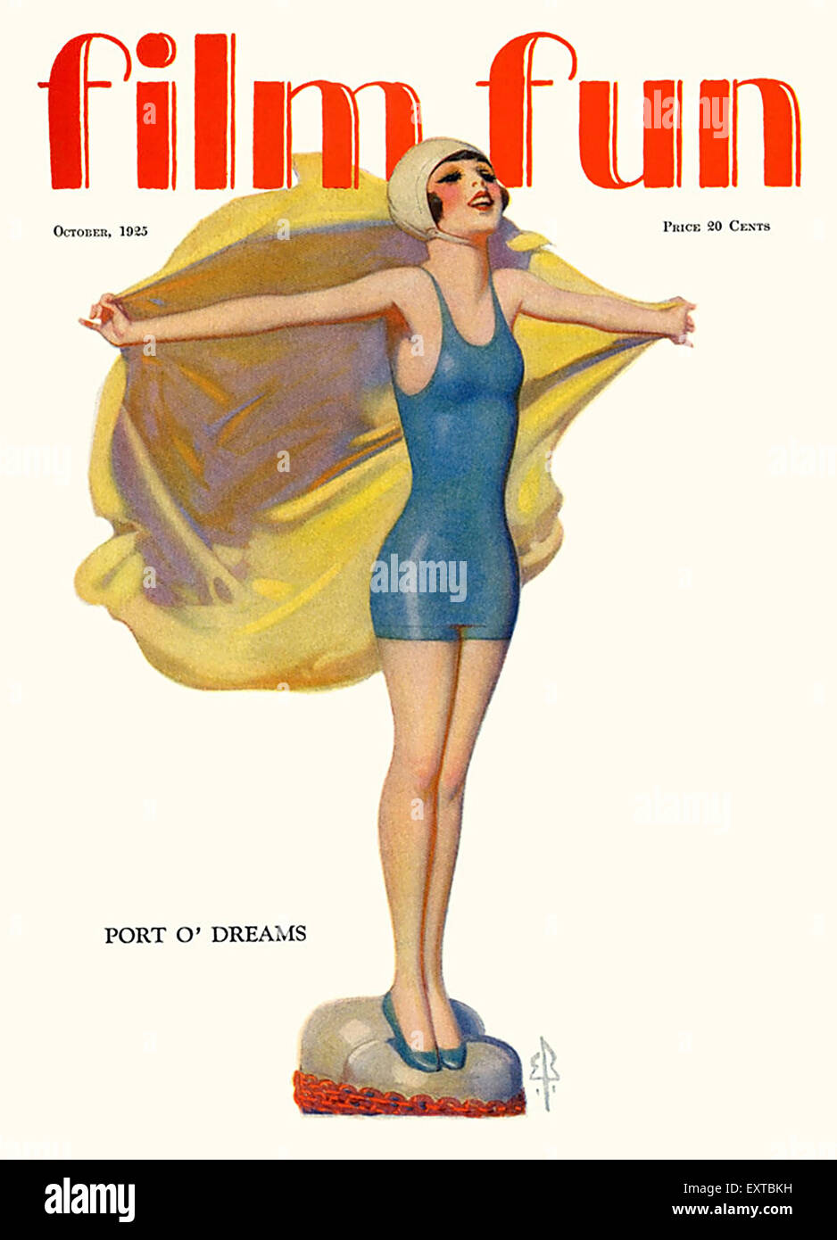 1920s USA Film Fun Magazine Cover Stock Photo - Alamy
