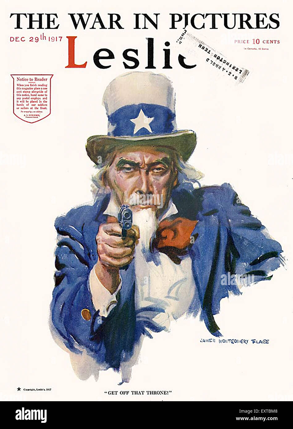 1910s USA Leslie Magazine Cover Stock Photo - Alamy