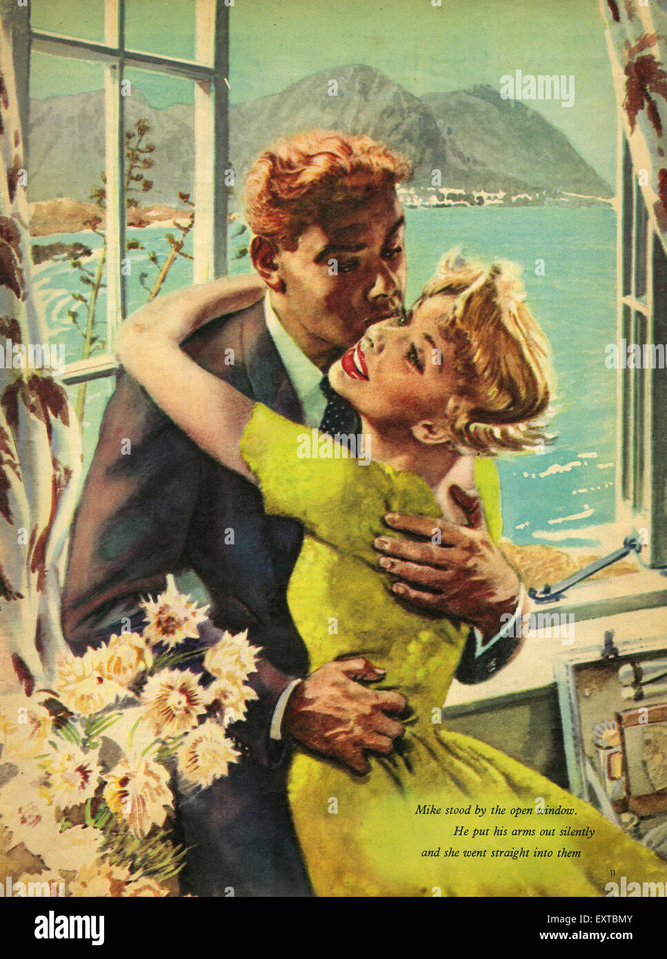1950s UK Romance Magazine Plate Stock Photo - Alamy