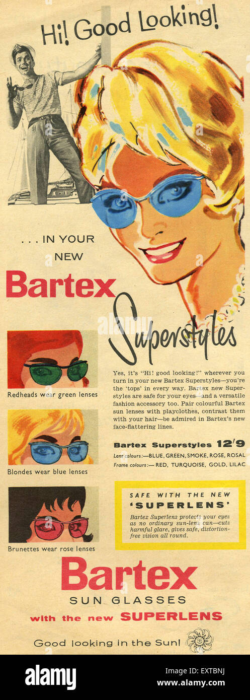 1960s USA Bartex Magazine Advert Stock Photo - Alamy