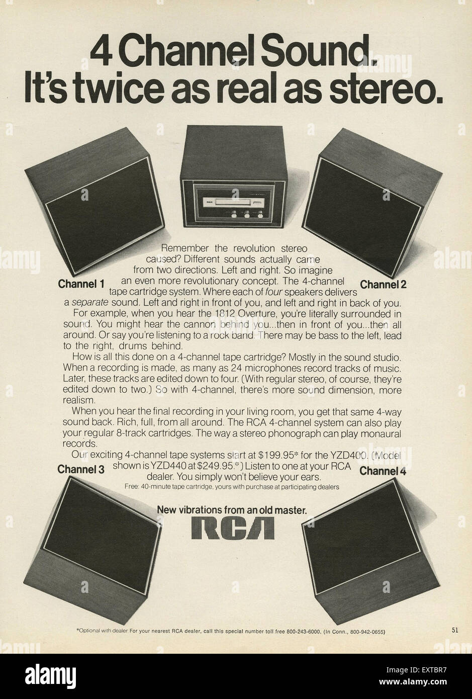 1970s USA RCA Magazine Advert Stock Photo - Alamy