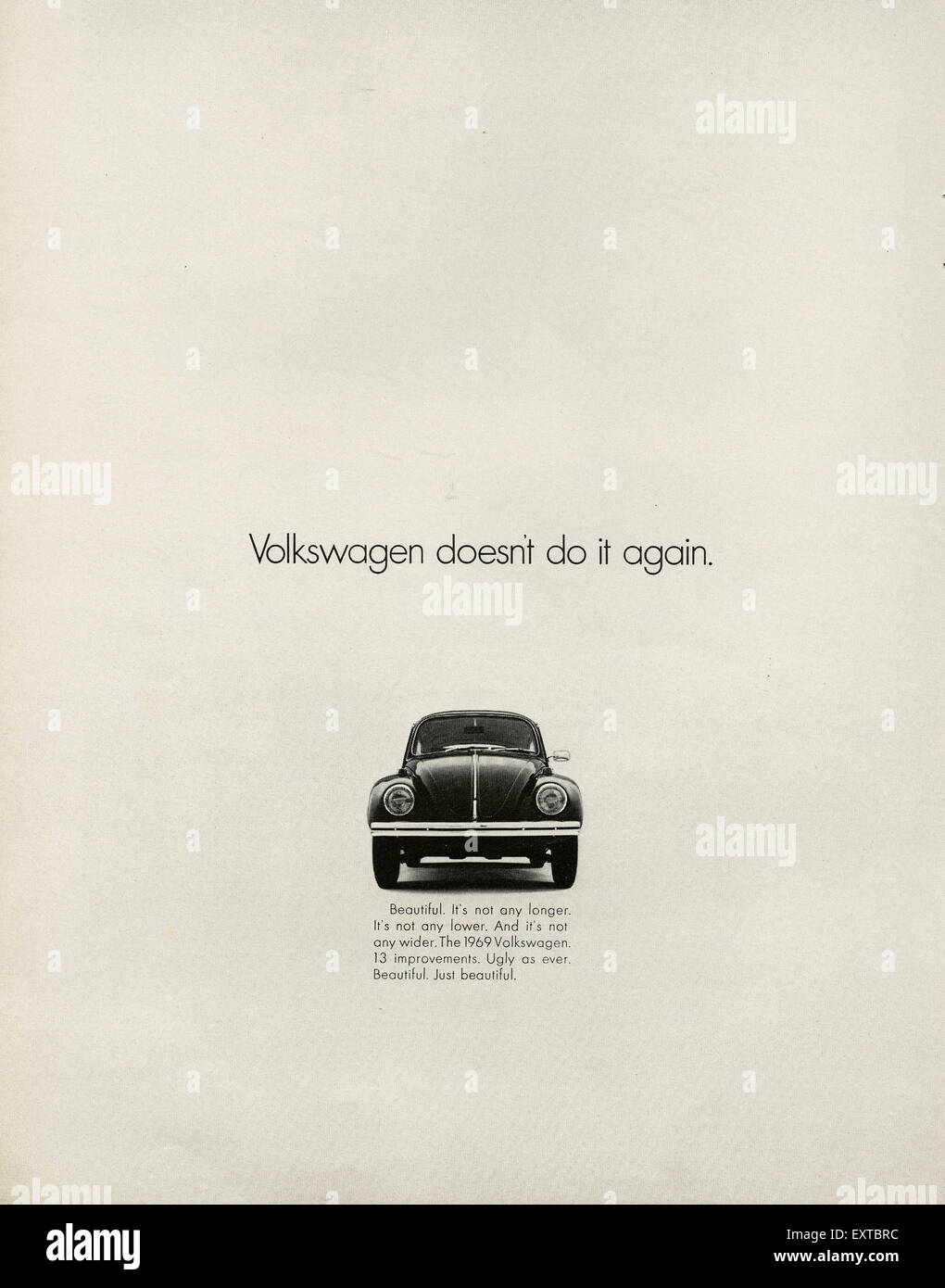 1960s USA Volkswagen VW Magazine Advert Stock Photo - Alamy