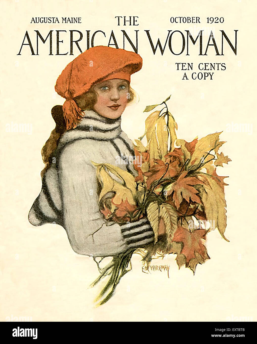 1920s USA The American Woman Magazine Cover Stock Photo - Alamy
