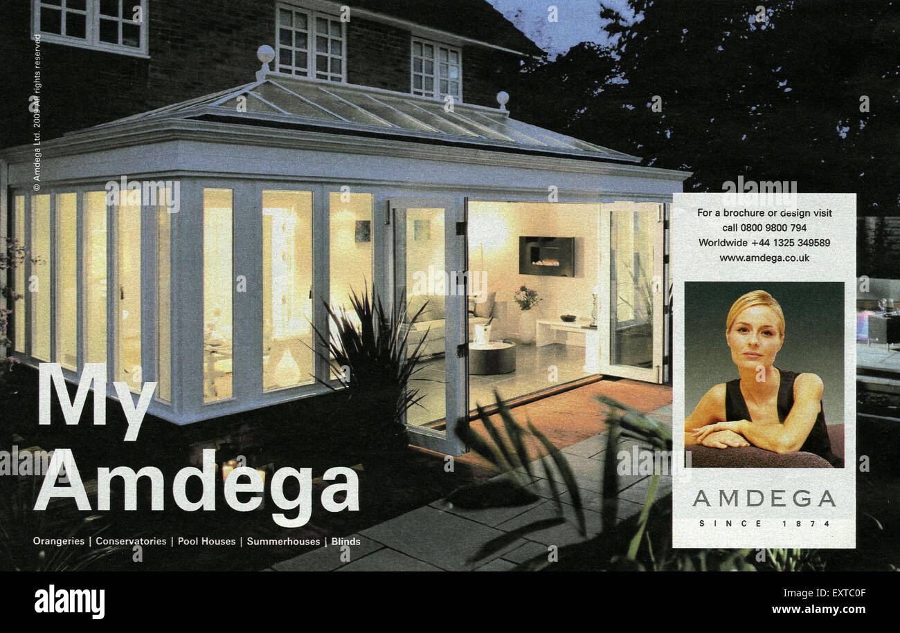 2000s UK Amdega Magazine Advert Stock Photo - Alamy