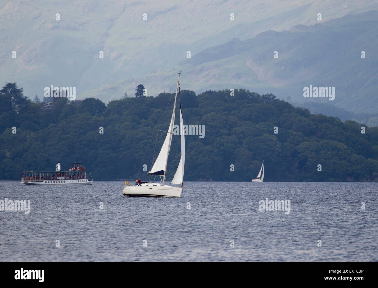 Lake Windermere Cumbria 16th July 2016 .UK Weather Lake Windermere ...