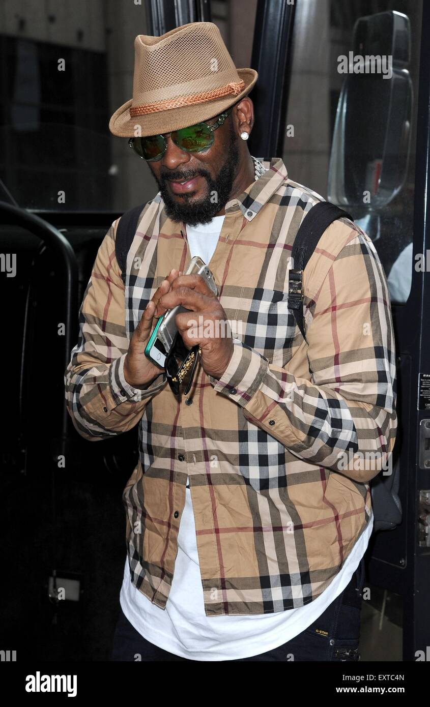 New York, NY, USA. 15th July, 2015. R Kelly out and about for Celebrity ...