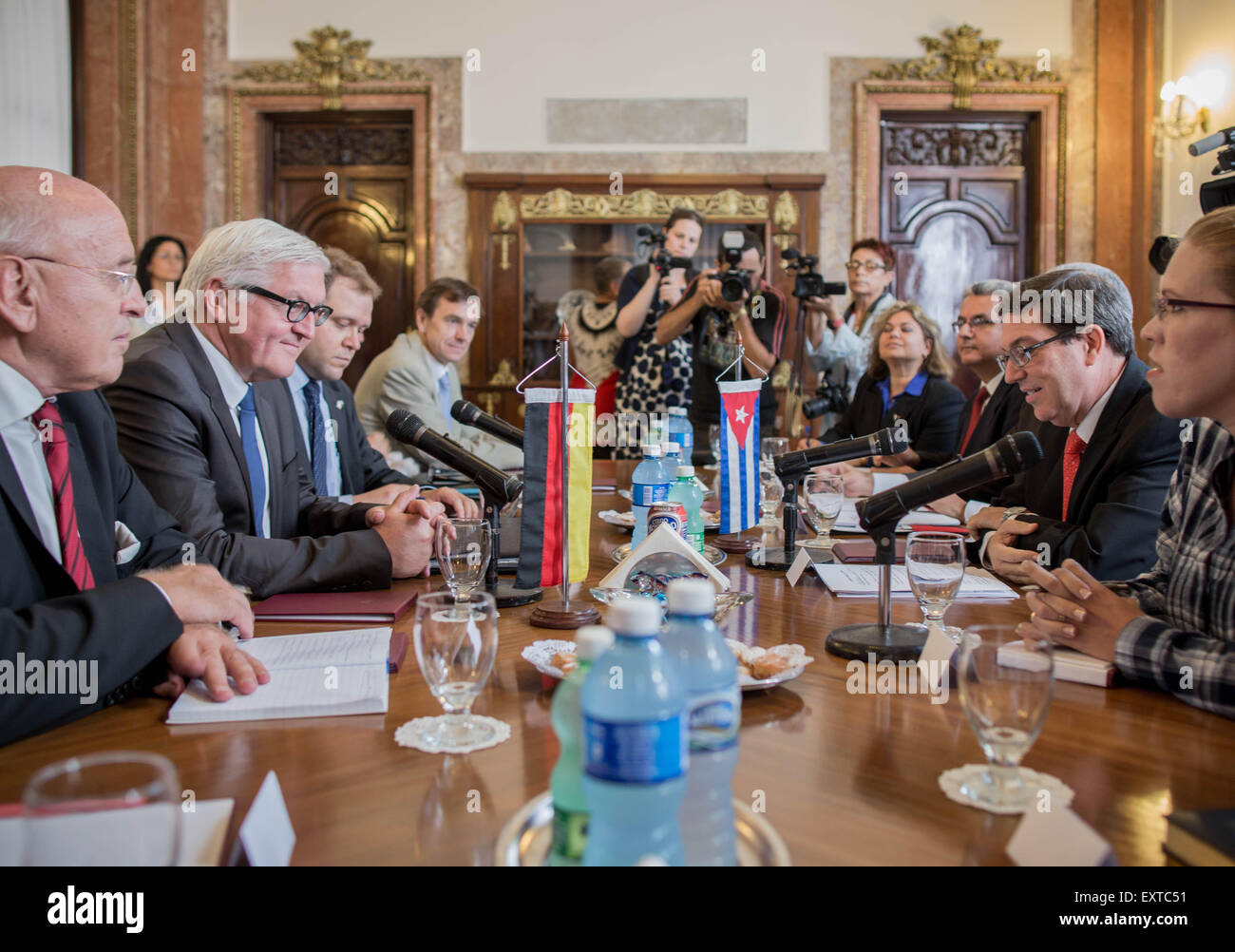 Havana, Cuba. 16th July, 2015. German Foreign Minister Frank-Walter ...