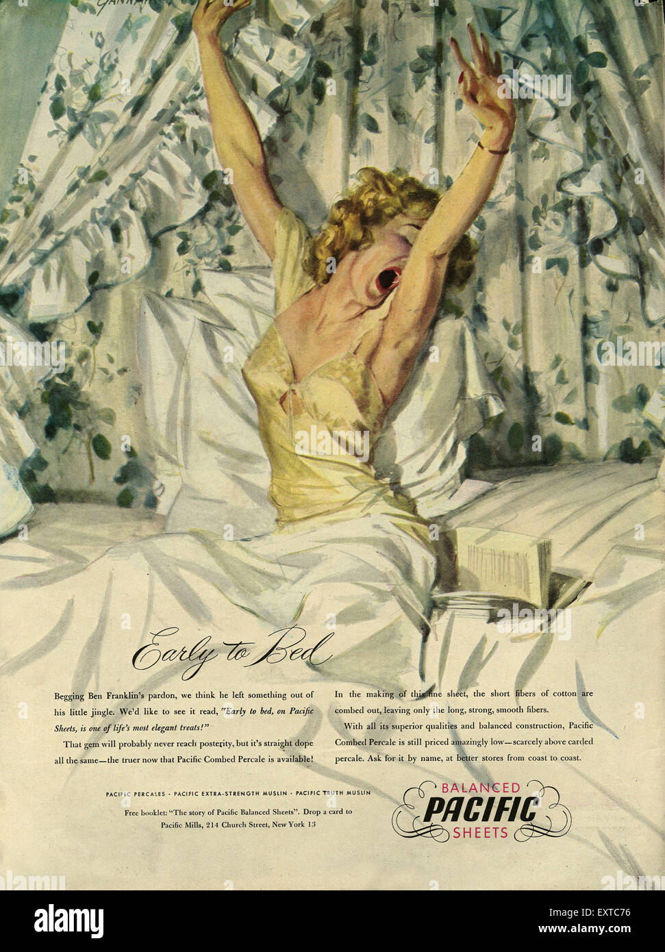 1940s USA Pacific Magazine Advert Stock Photo - Alamy