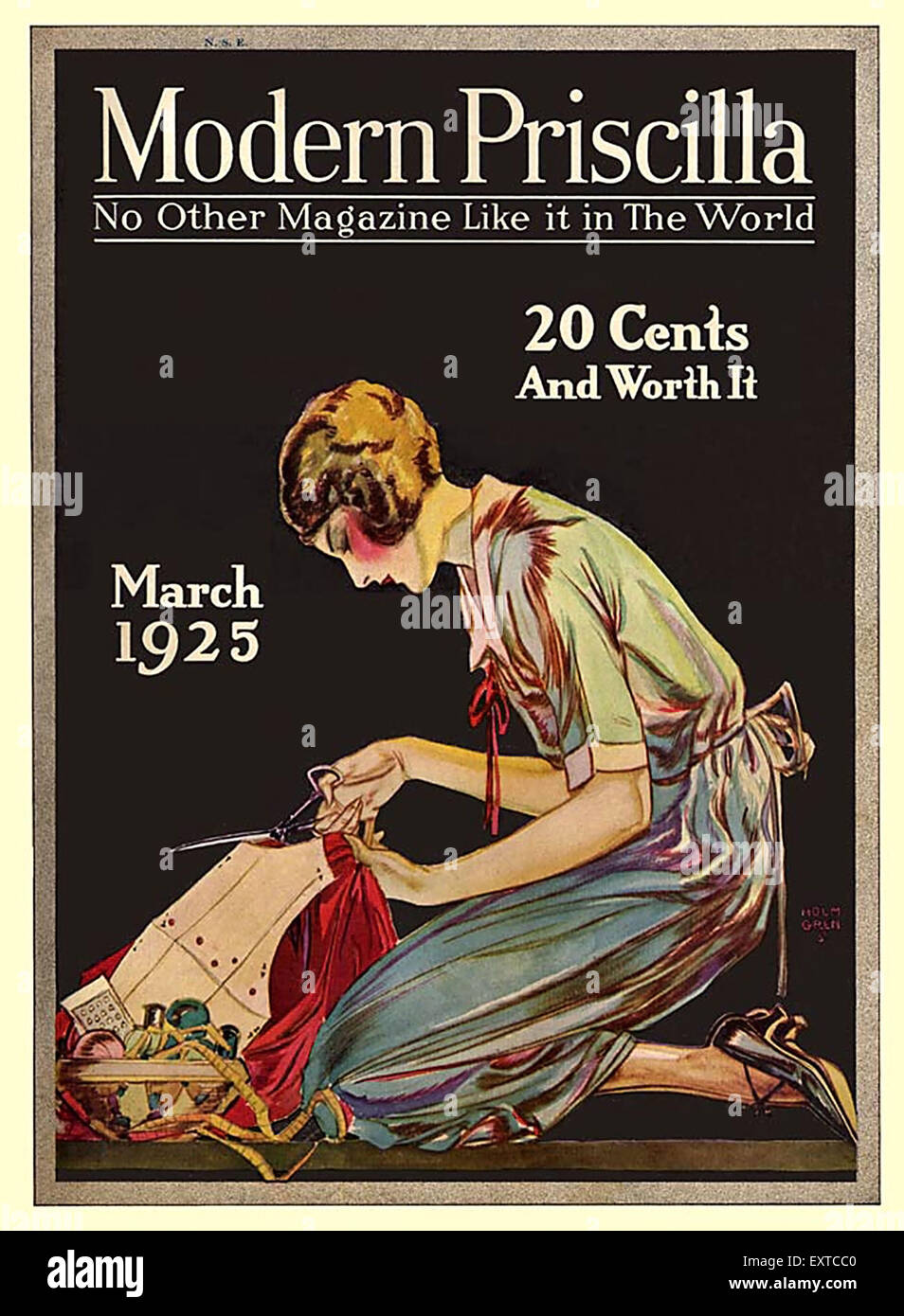 1920s USA Modern Priscilla Magazine Cover Stock Photo - Alamy