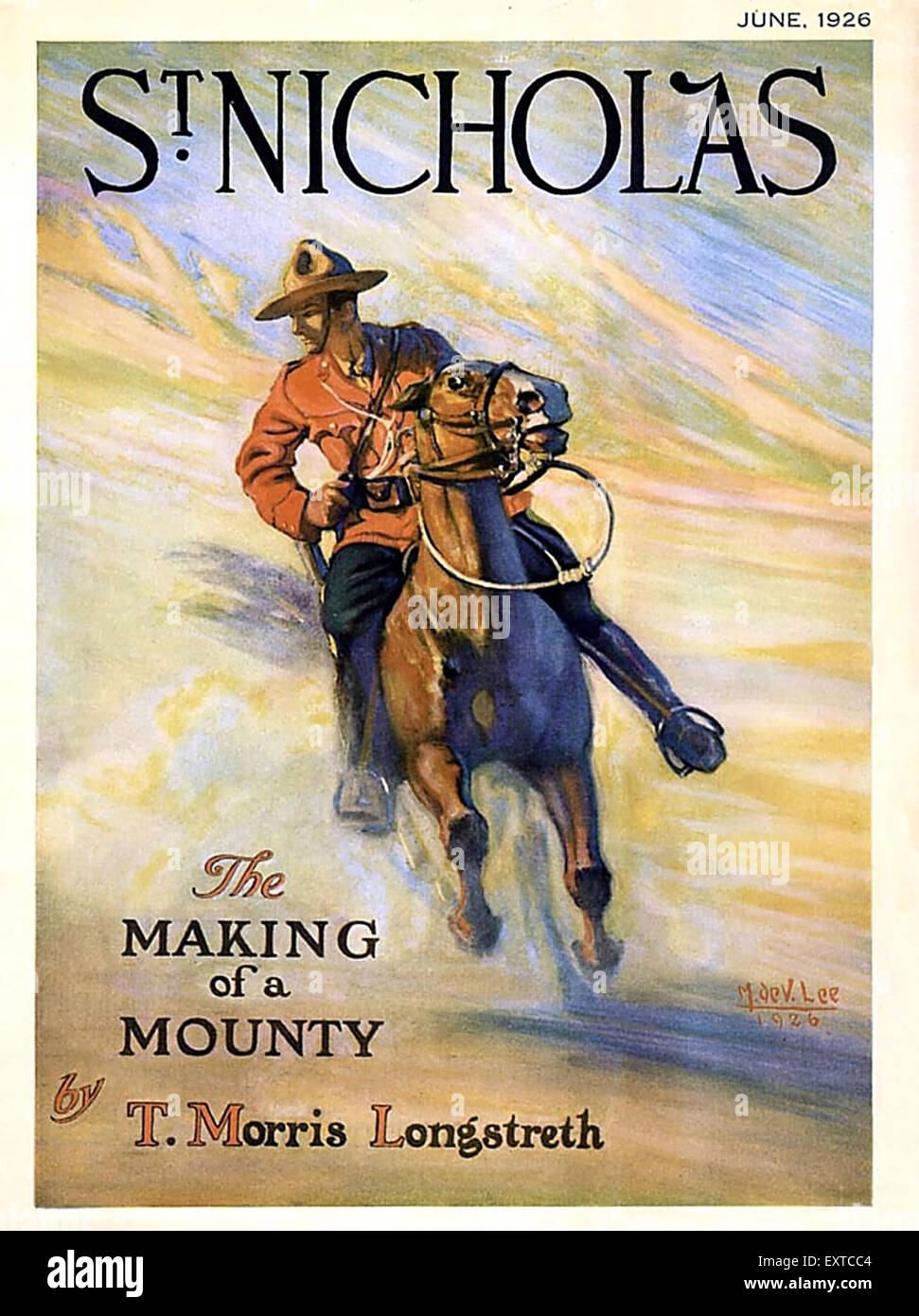 1920s USA St Nicholas Magazine Cover Stock Photo - Alamy