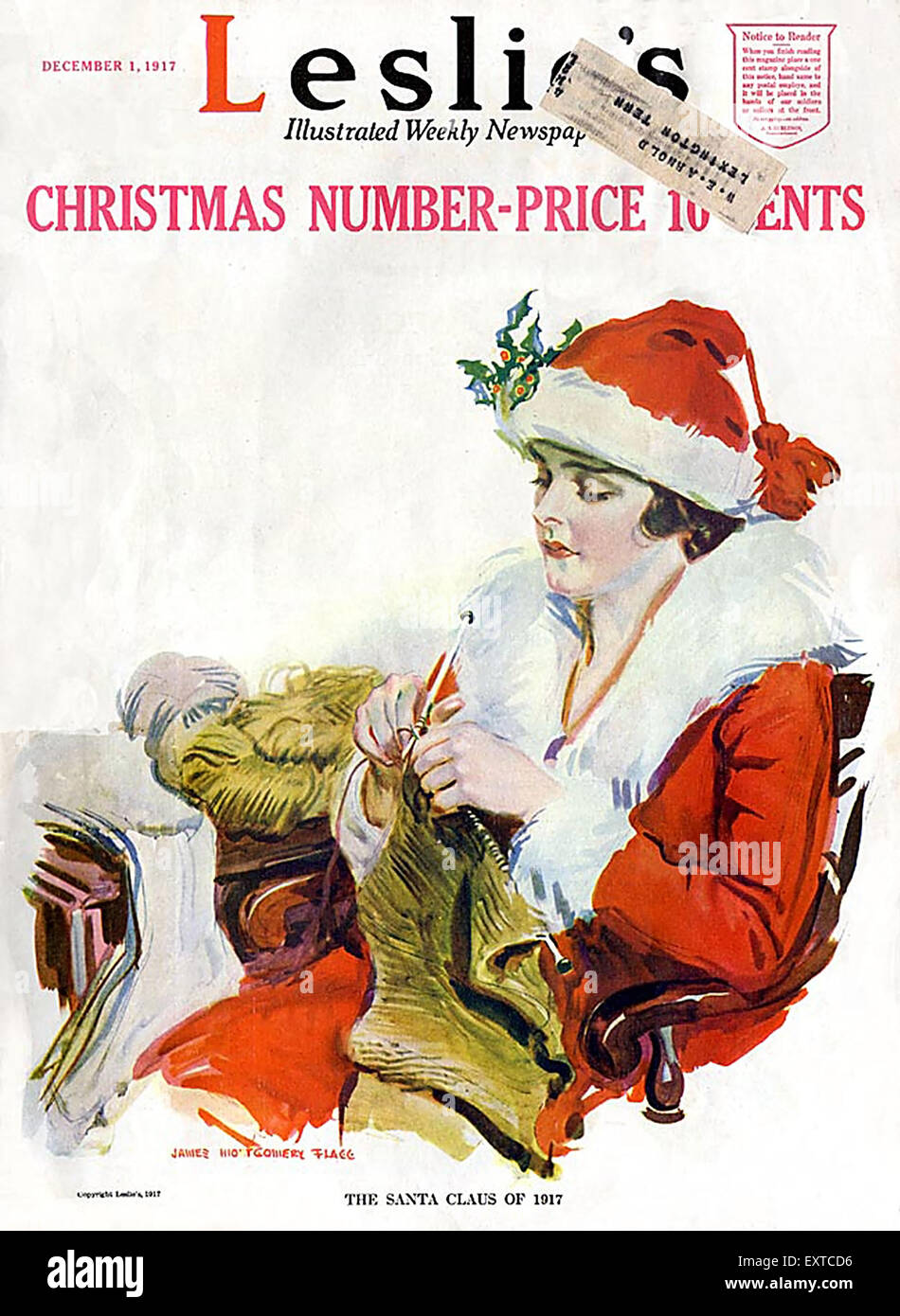 1910s USA Leslie's Magazine Cover Stock Photo - Alamy