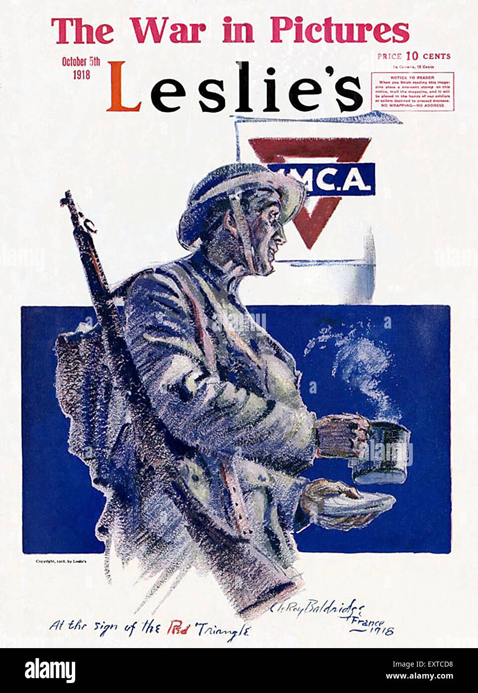 1910s USA Leslie's Magazine Cover Stock Photo - Alamy