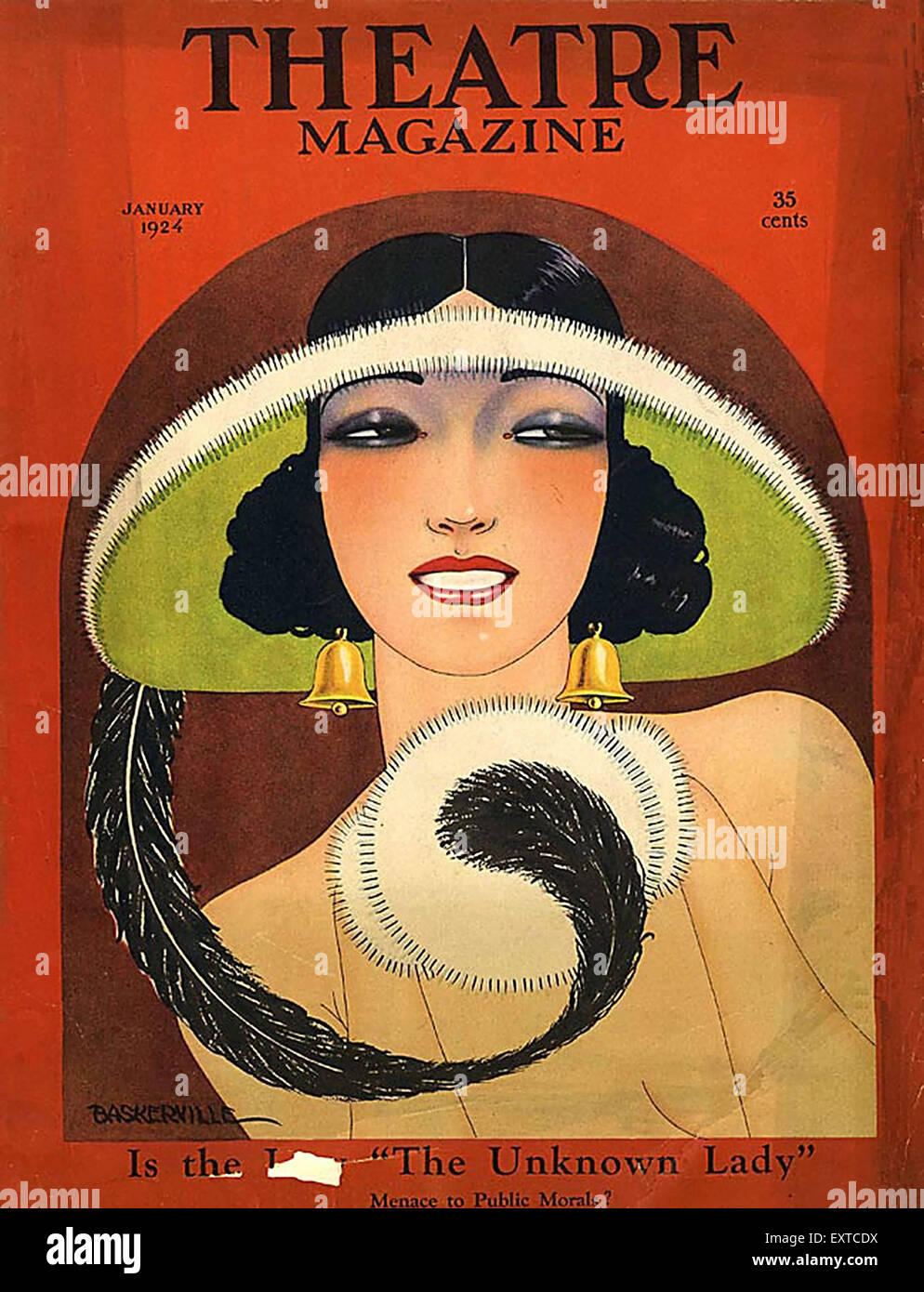 1920s USA Theatre Magazine Magazine Cover Stock Photo - Alamy