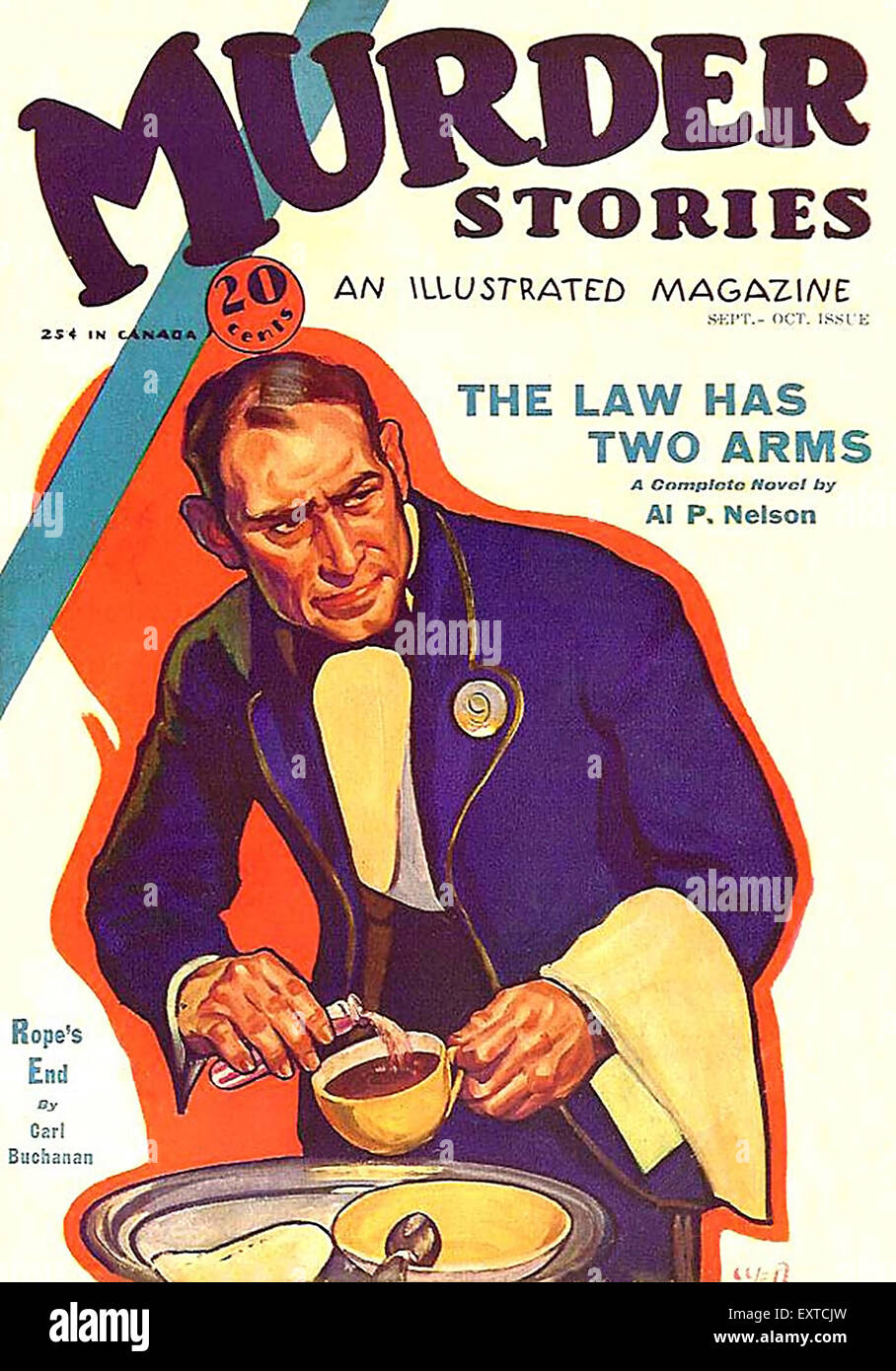 1930s USA Murder Stories Magazine Cover Stock Photo - Alamy