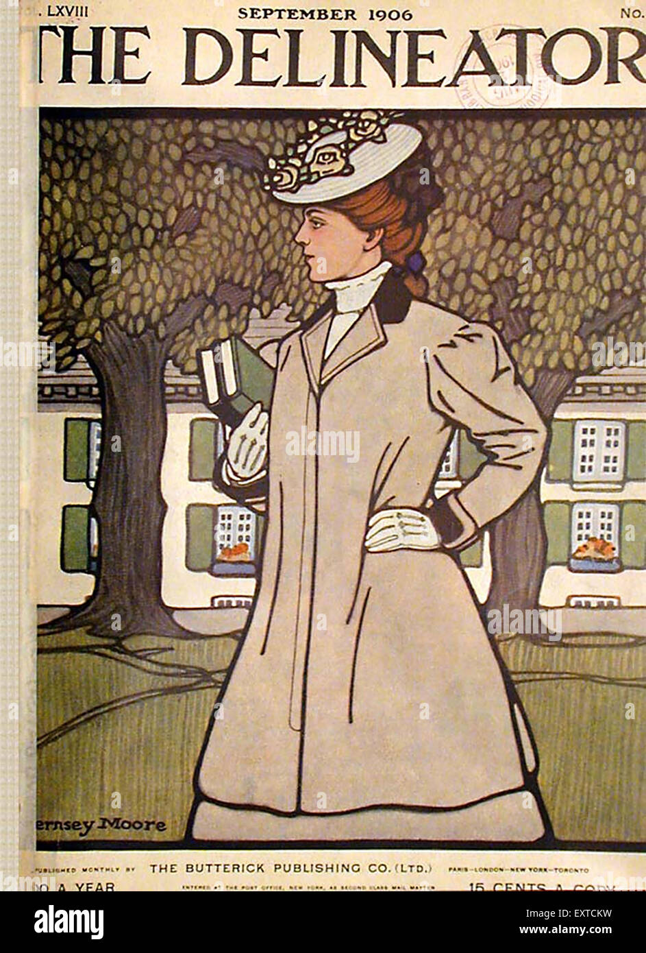 1900s USA The Delineator Magazine Cover Stock Photo - Alamy