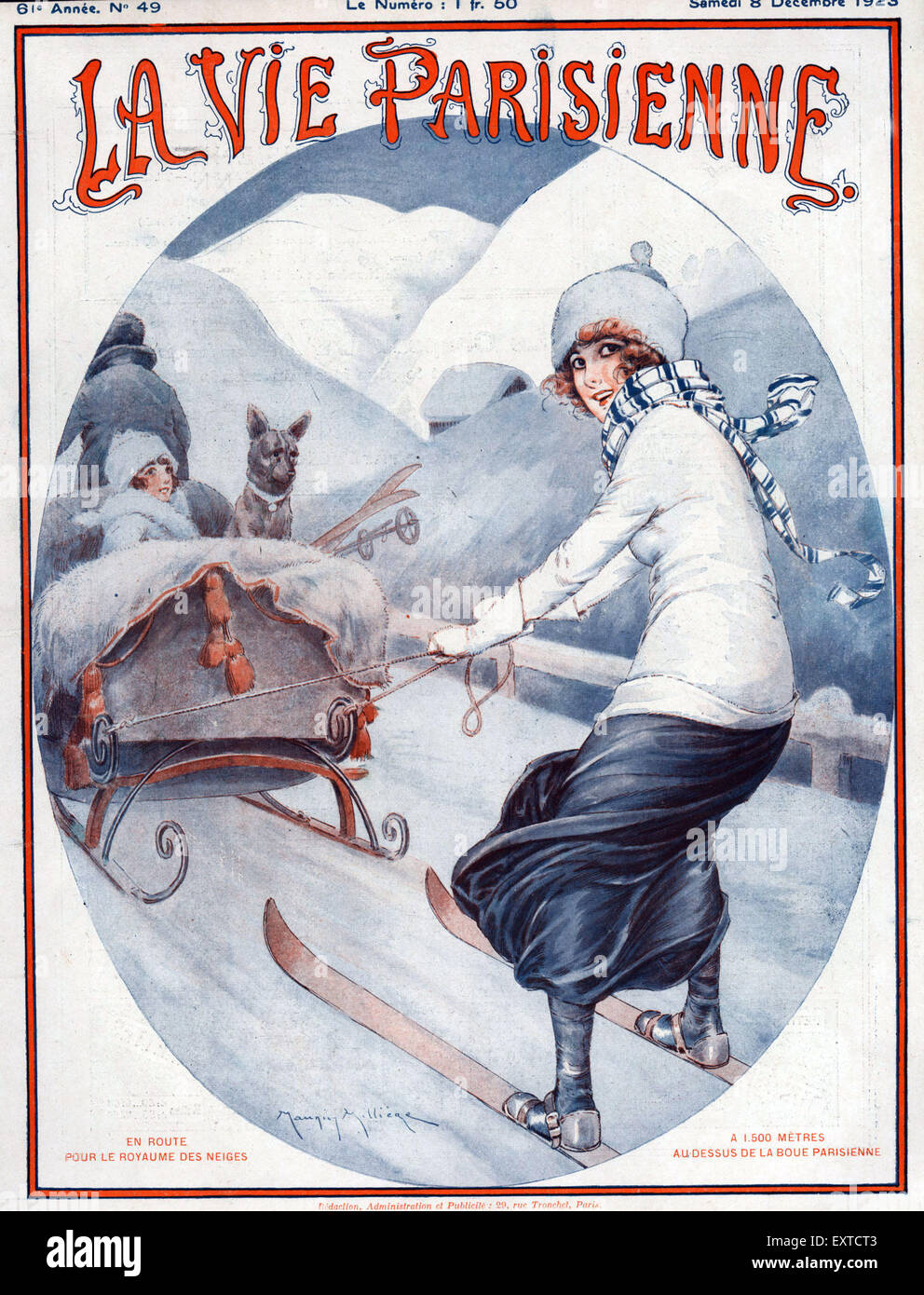 1920s France La Vie Parisienne Magazine Cover Stock Photo - Alamy