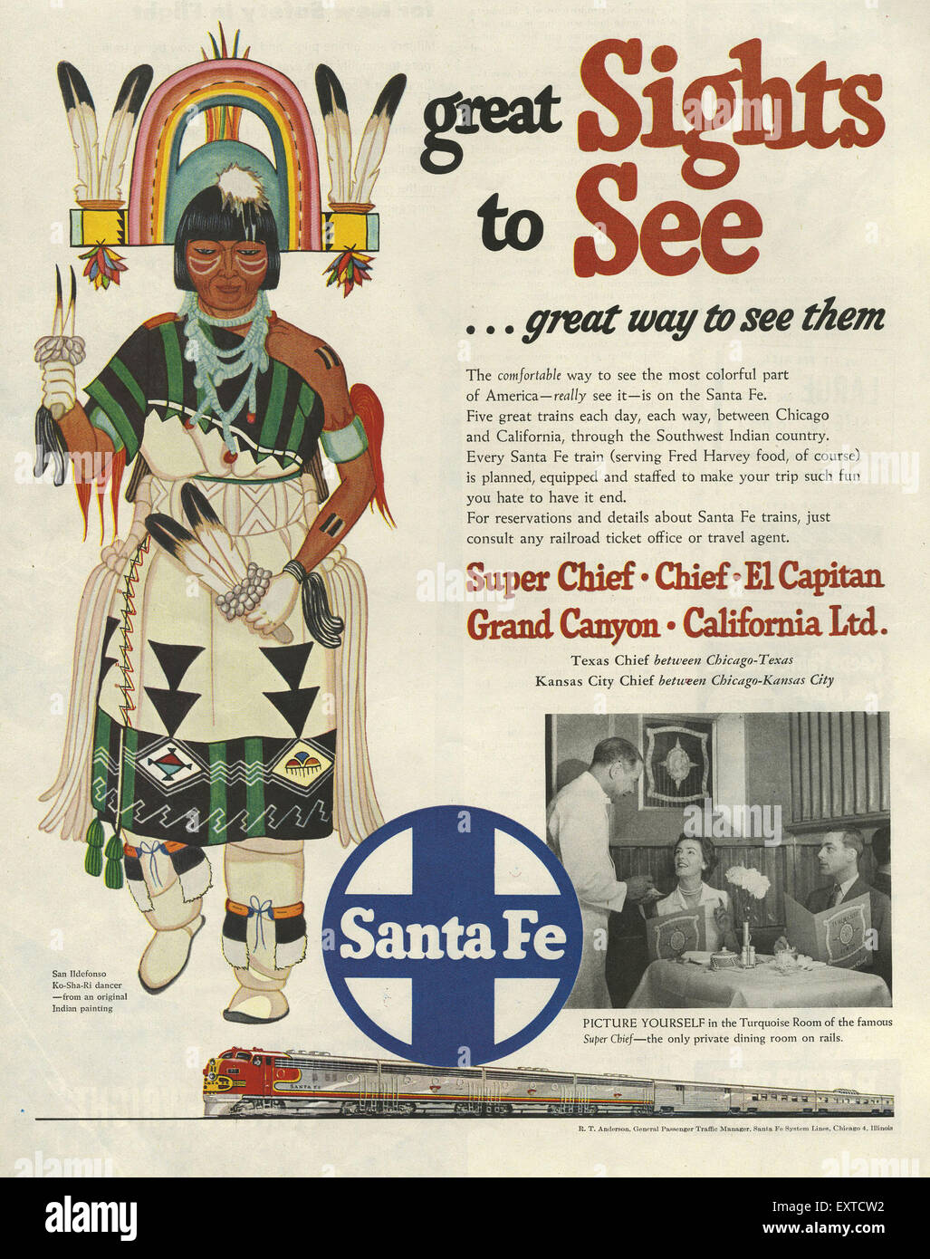 1950s santa fe hi-res stock photography and images - Alamy