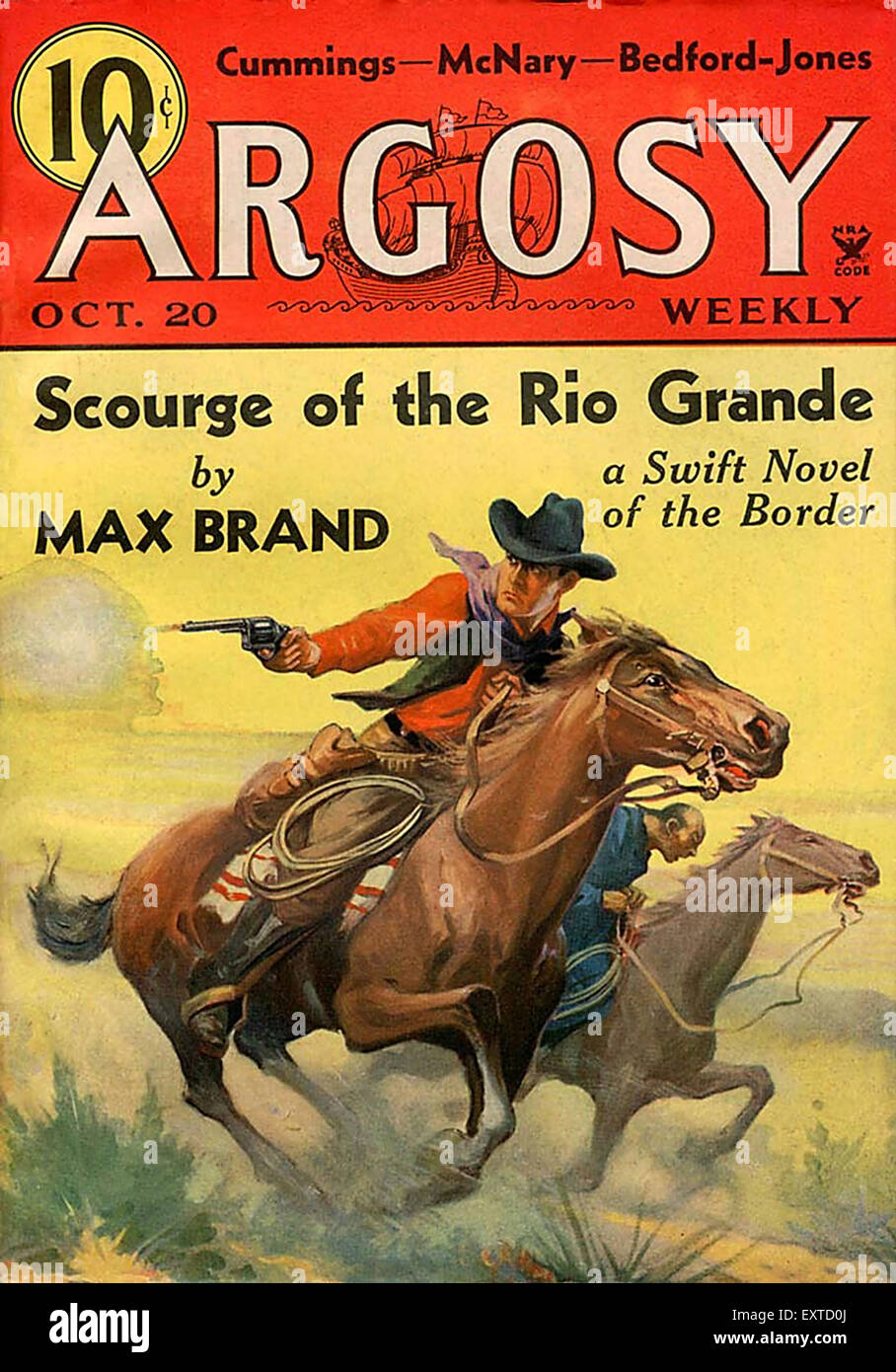 1930s USA Argosy Magazine Cover Stock Photo - Alamy