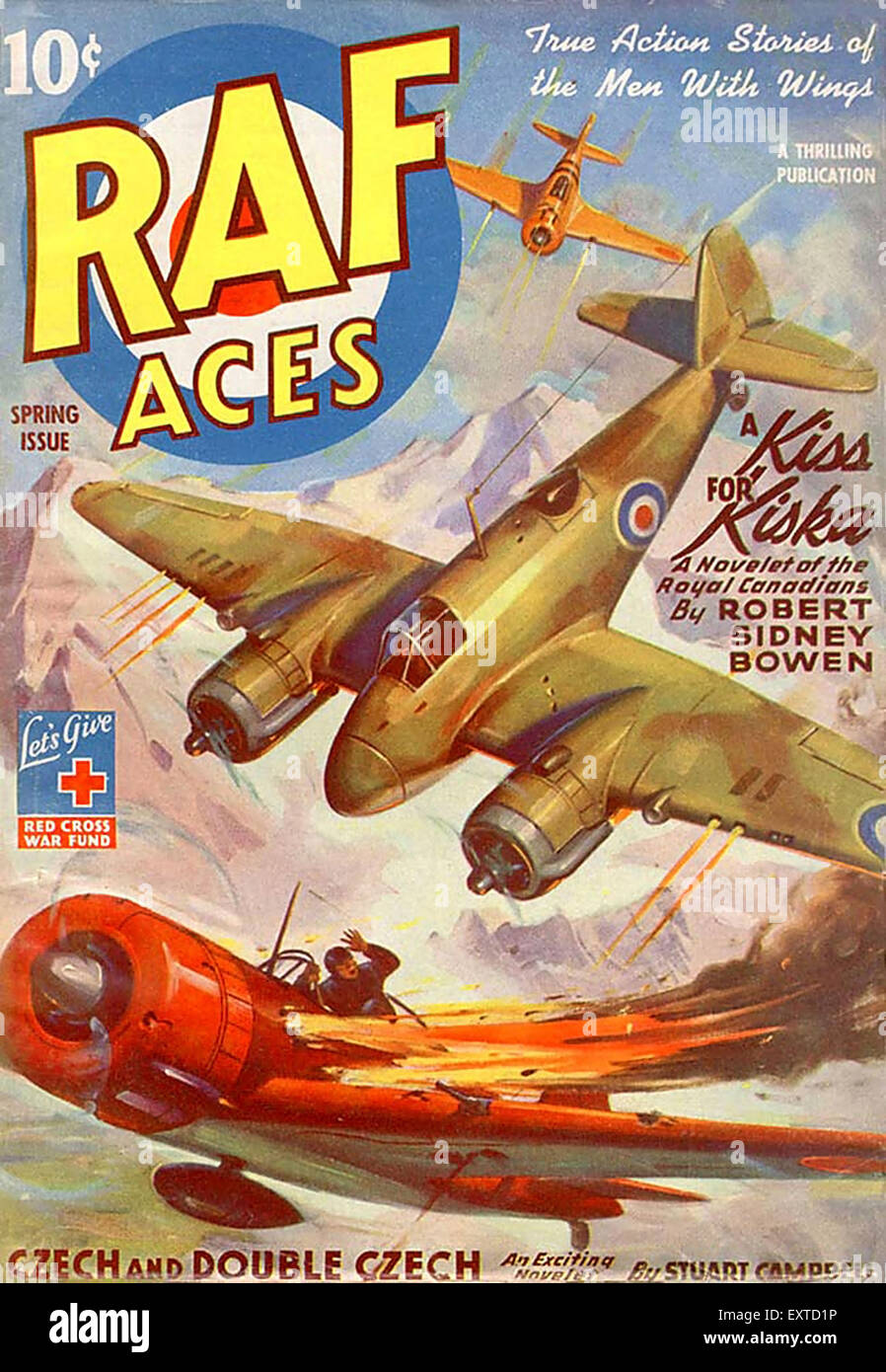1940s USA RAF Aces Magazine Cover Stock Photo - Alamy