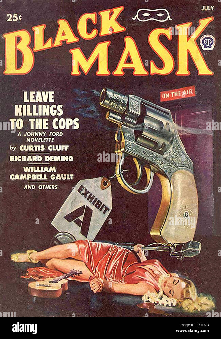 Black mask magazine cover hi-res stock photography and images - Alamy